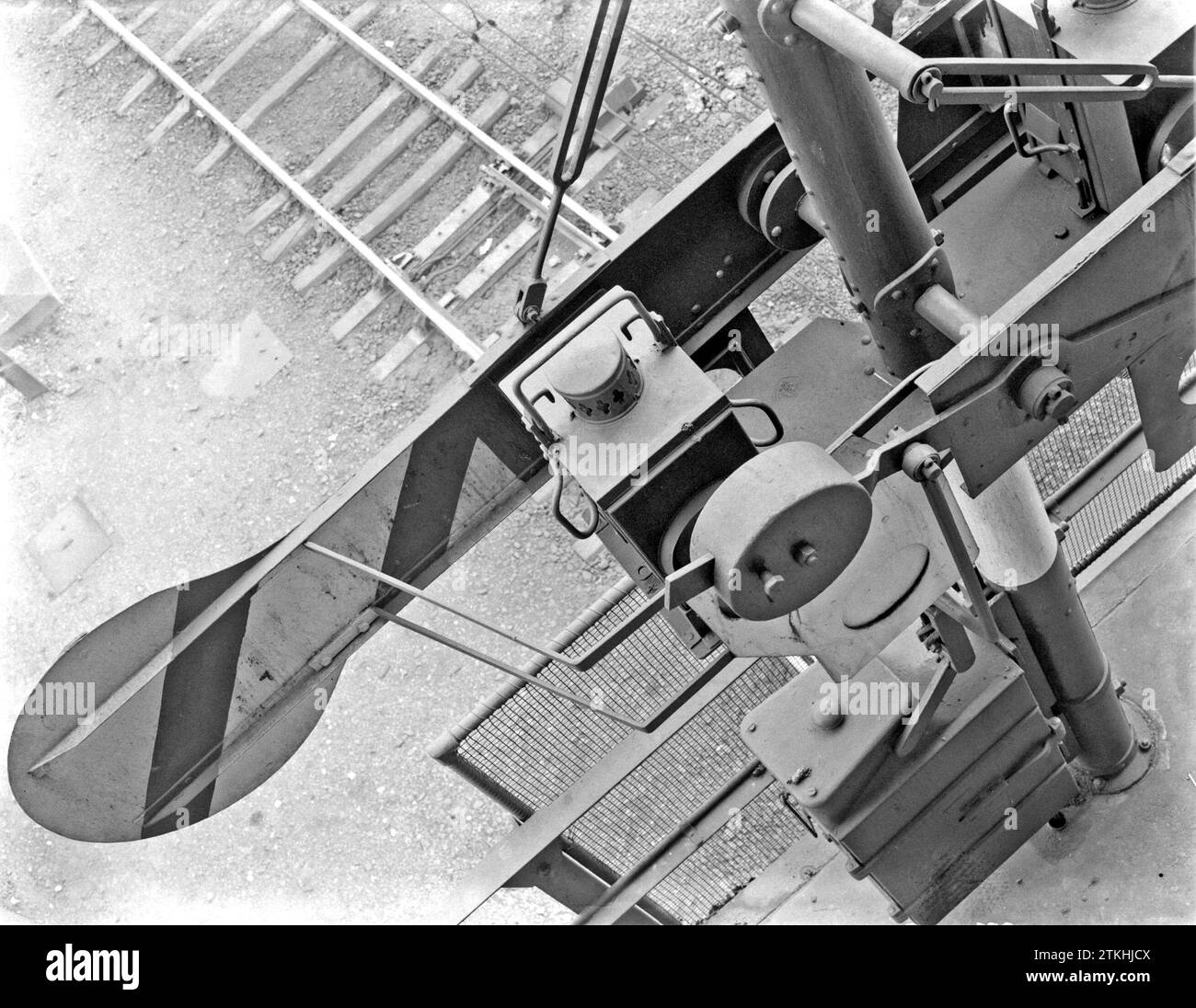Semaphore with semaphore seen from above ca. 1932 Stock Photo - Alamy