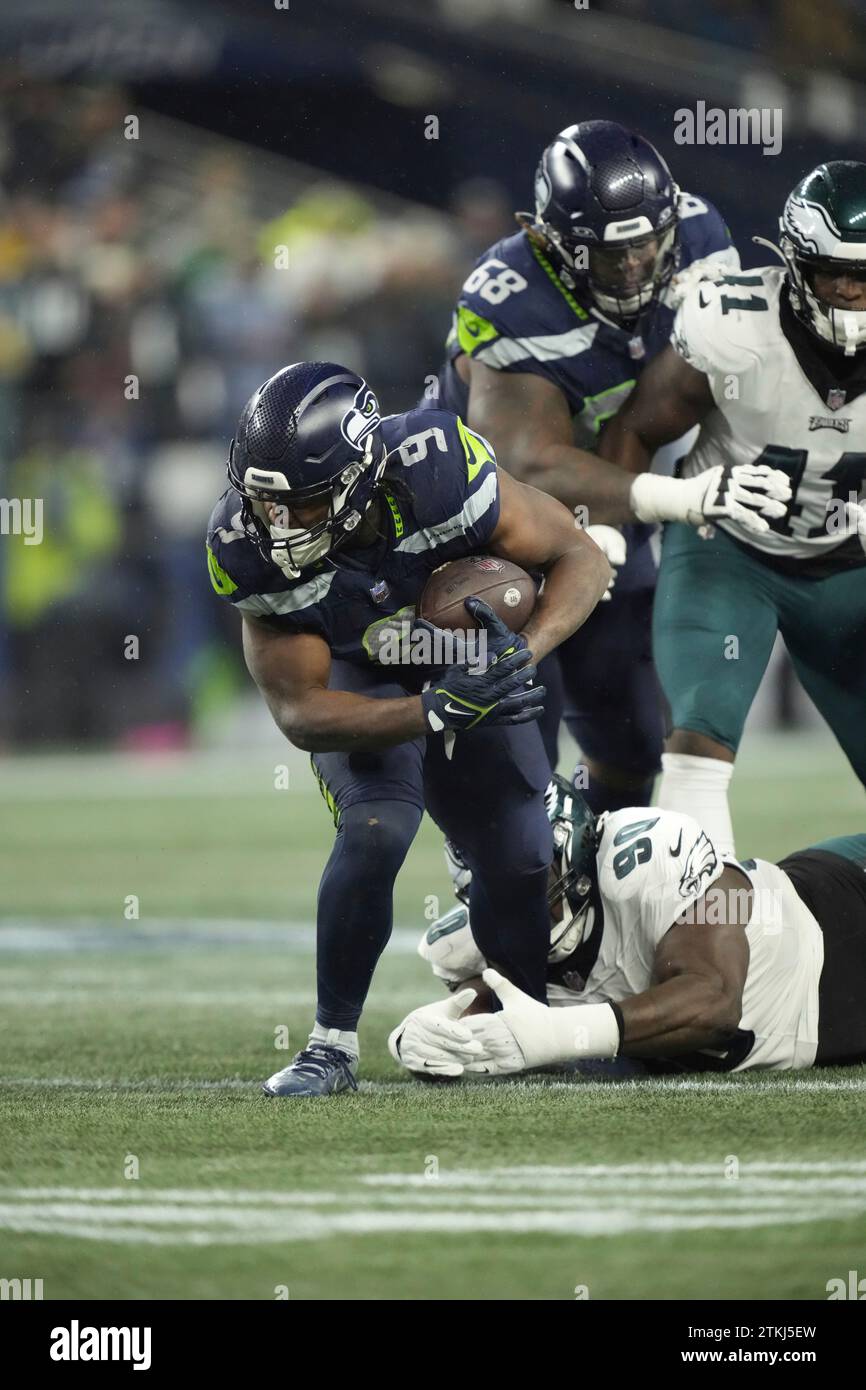 Seattle Seahawks running back Kenneth Walker III (9) breaks away from ... Seattle Seahawks running back Kenneth Walker III (9) breaks away from ...