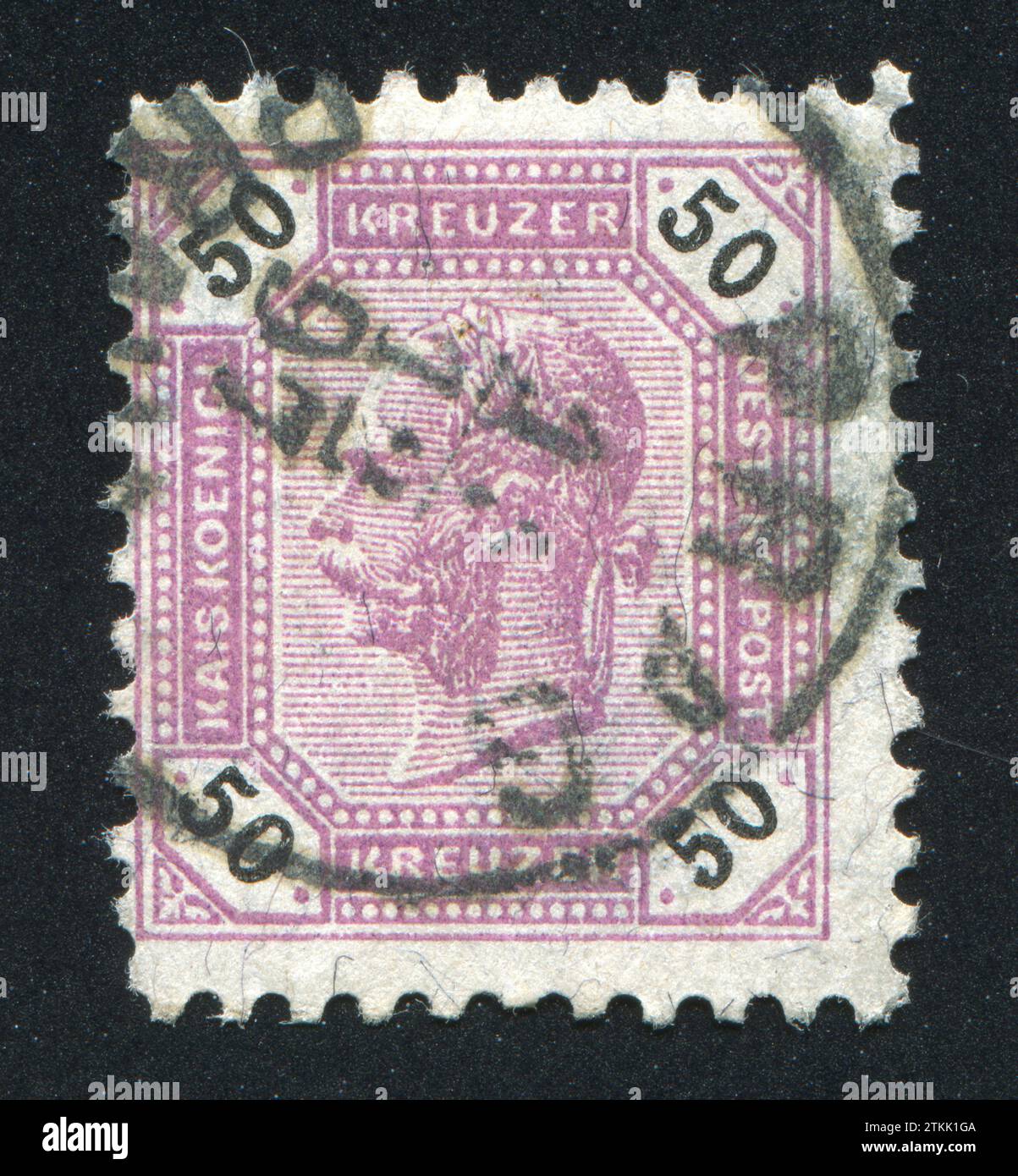 AUSTRIA - CIRCA 1907: stamp printed by Austria, shows Emperor Franz ...
