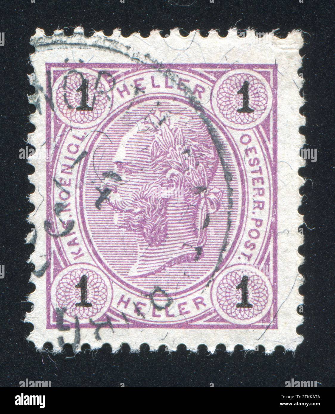 AUSTRIA - CIRCA 1907: stamp printed by Austria, shows Emperor Franz ...