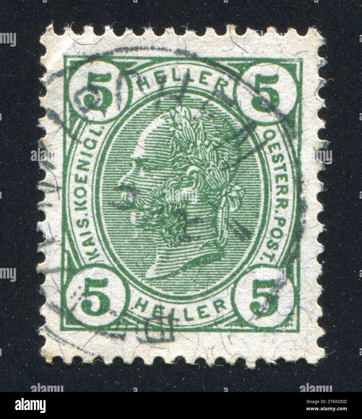 AUSTRIA - CIRCA 1907: stamp printed by Austria, shows Emperor Franz ...