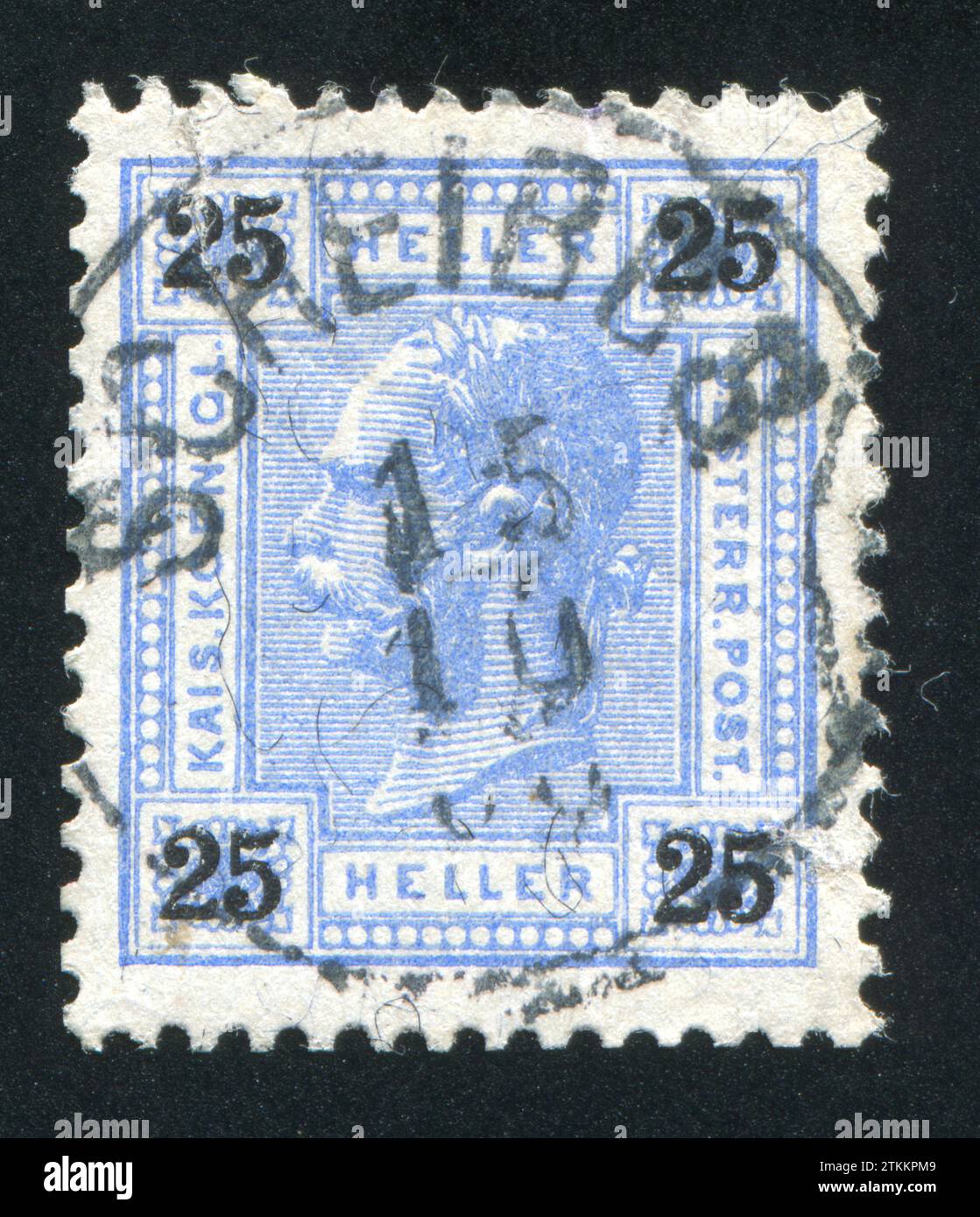 AUSTRIA - CIRCA 1907: stamp printed by Austria, shows Emperor Franz ...