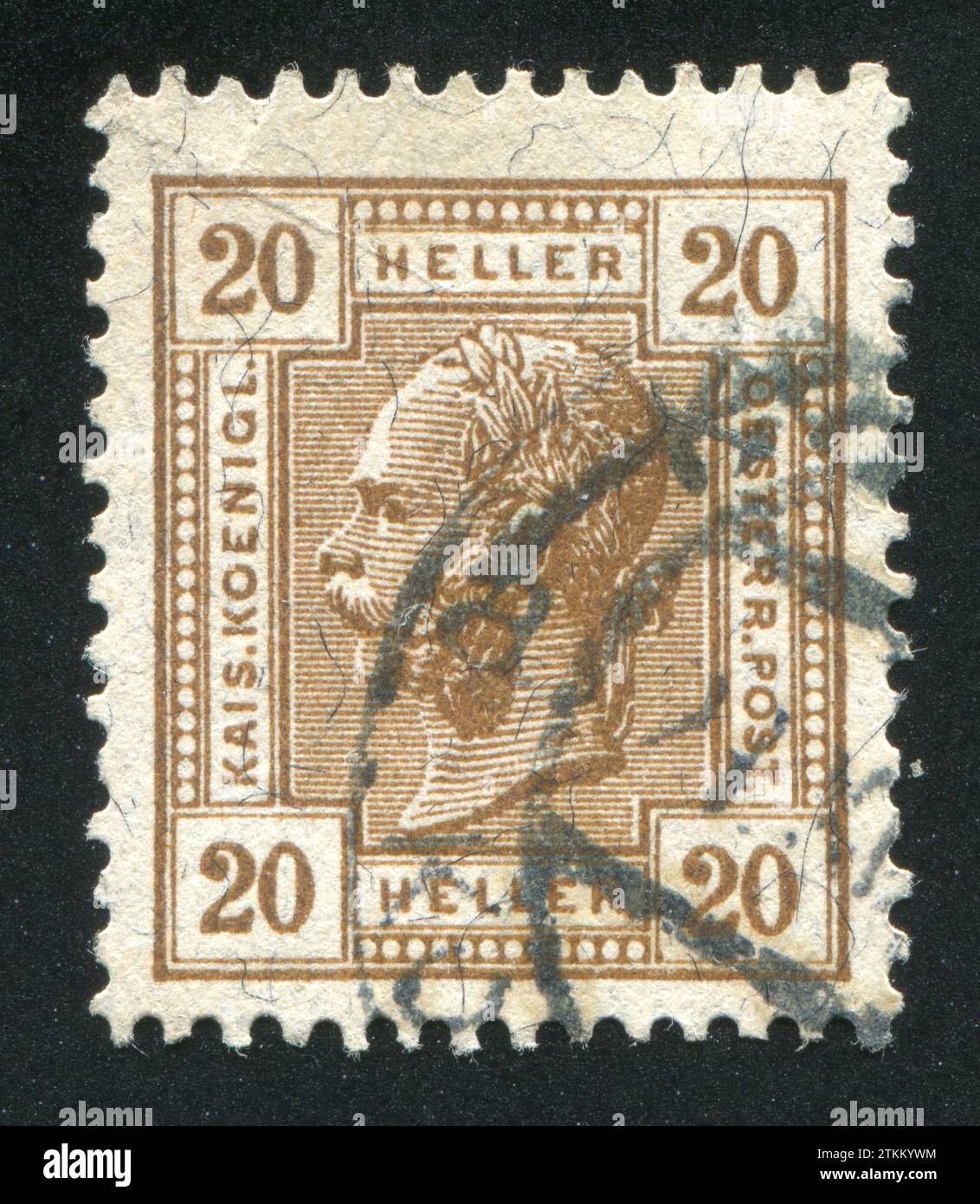 AUSTRIA - CIRCA 1907: stamp printed by Austria, shows Emperor Franz ...