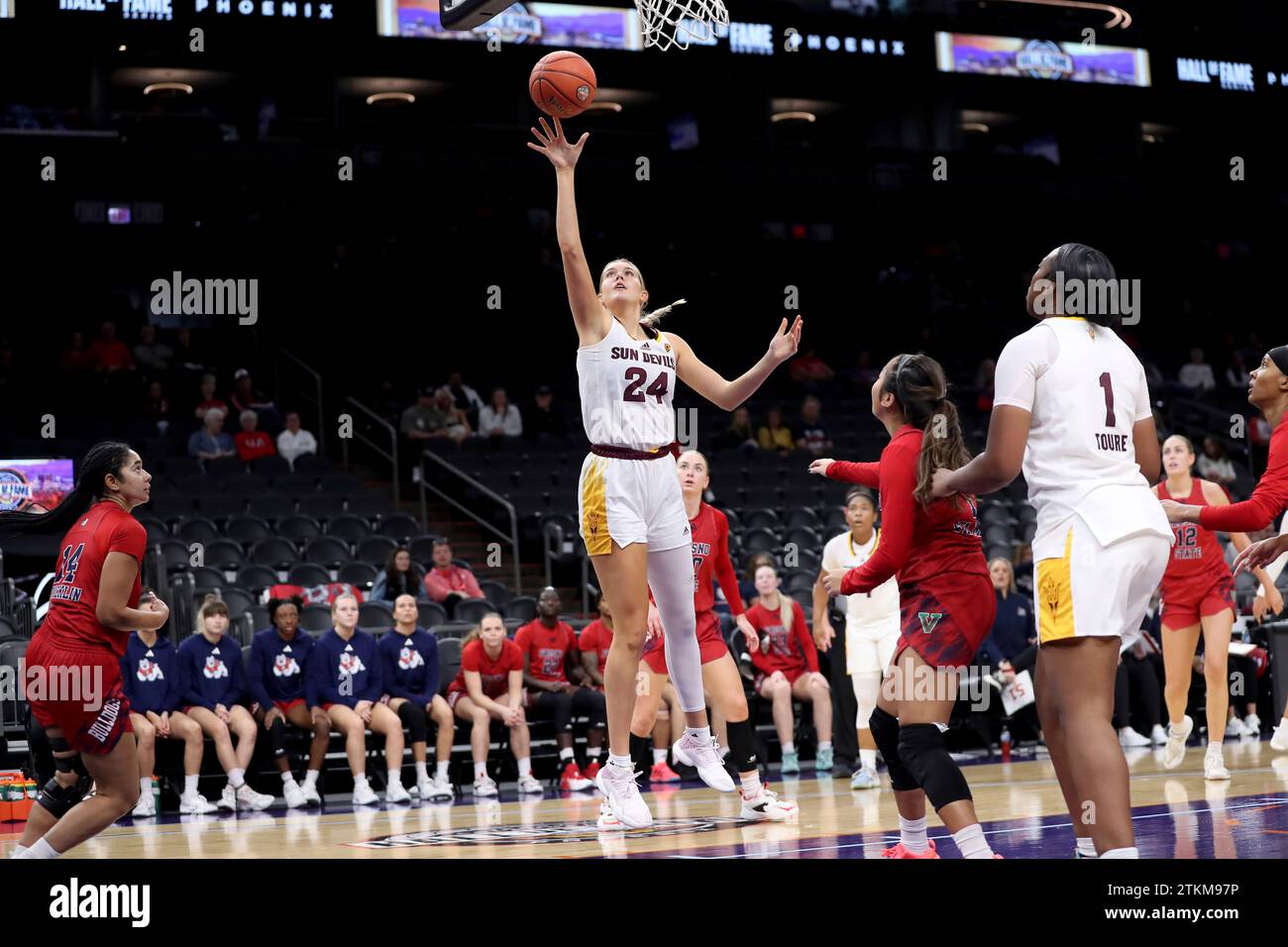 PHOENIX, AZ - DECEMBER 20: Arizona State Sun Devils forward Mallory ...