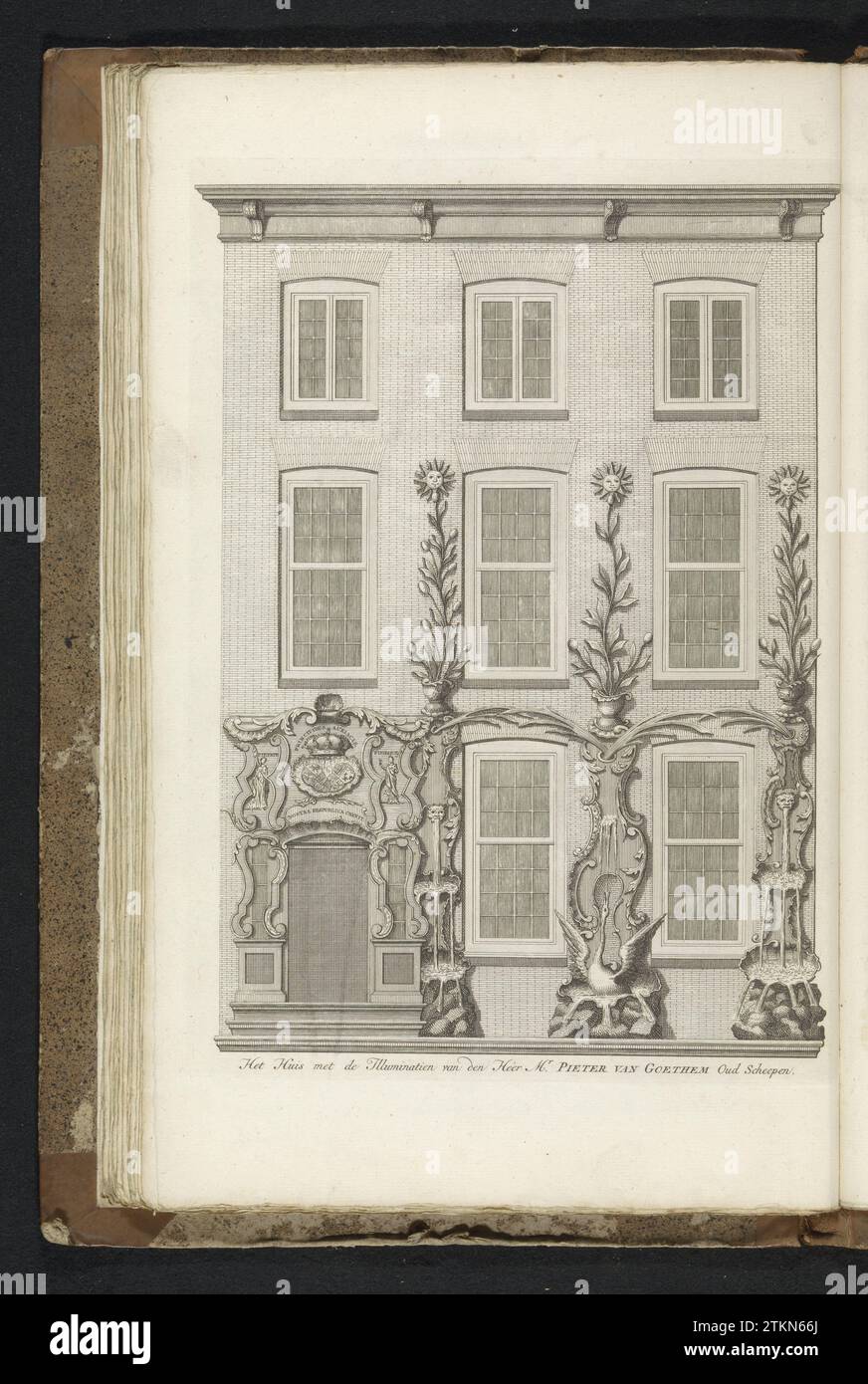 Illumination of P. van Goethem's house, 1751, Anonymous, 1753 ...