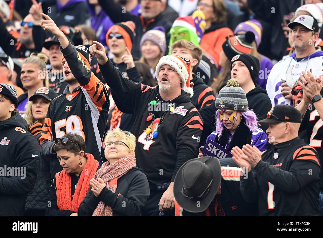Cincinnati Bengals fans during an NFL football game against the ...