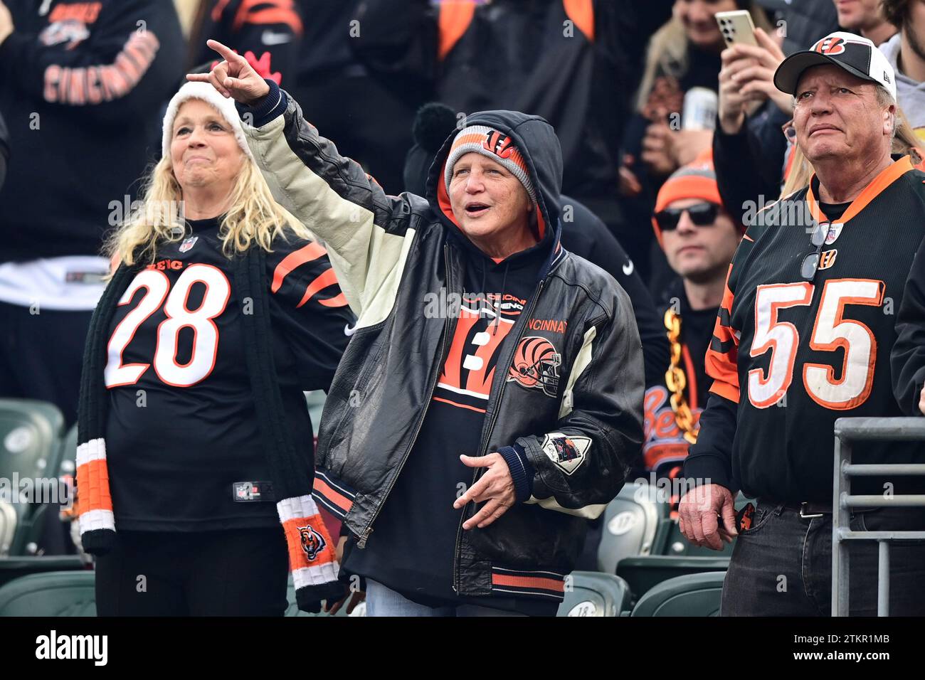 Cincinnati Bengals fans during an NFL football game against the ...