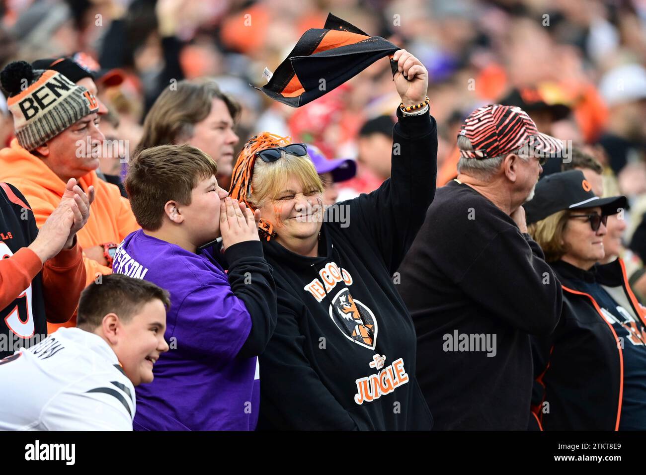 Cincinnati Bengals fans during an NFL football game against the ...
