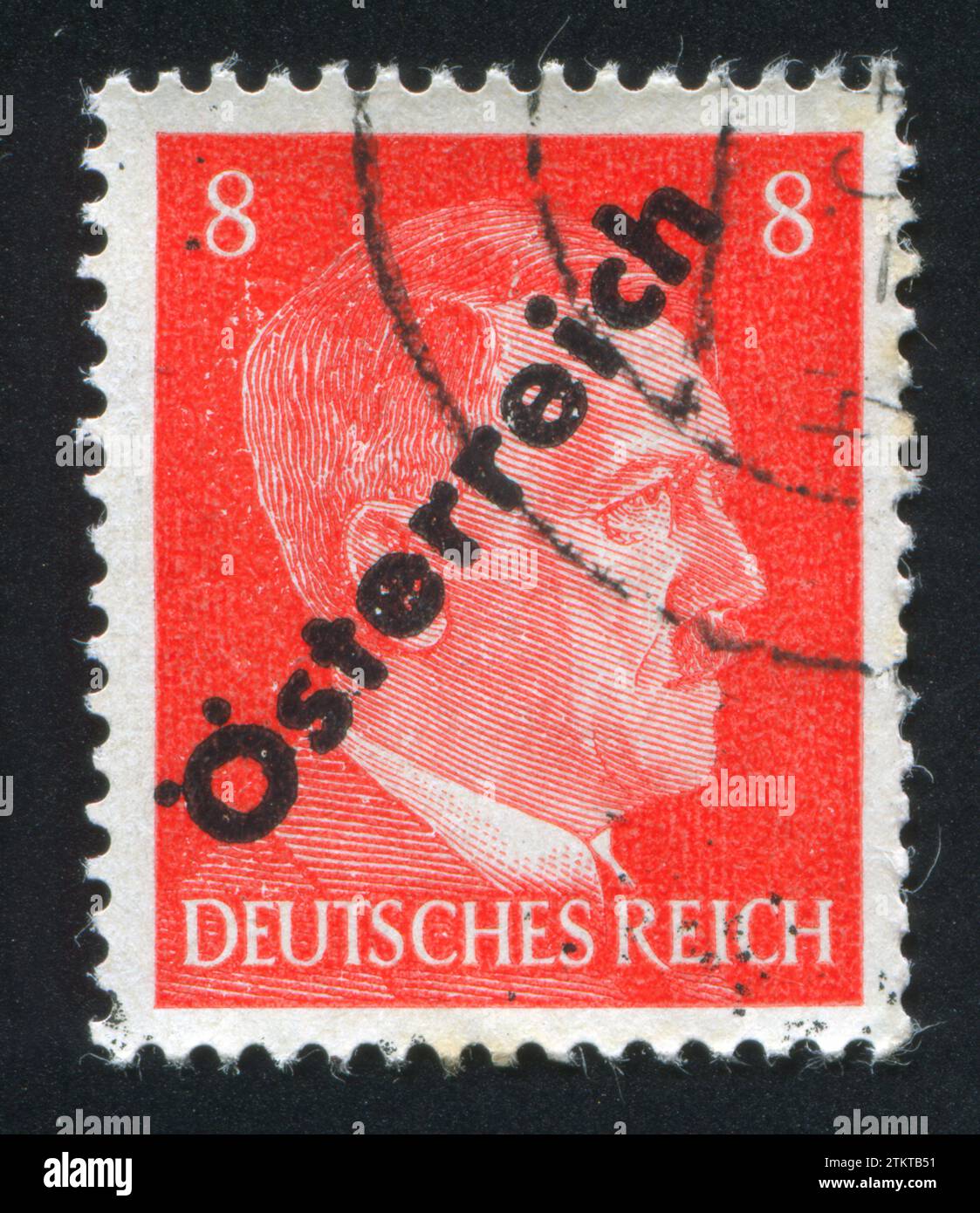 AUSTRIA - CIRCA 1945: stamp printed by Austria, shows Hitler, circa ...