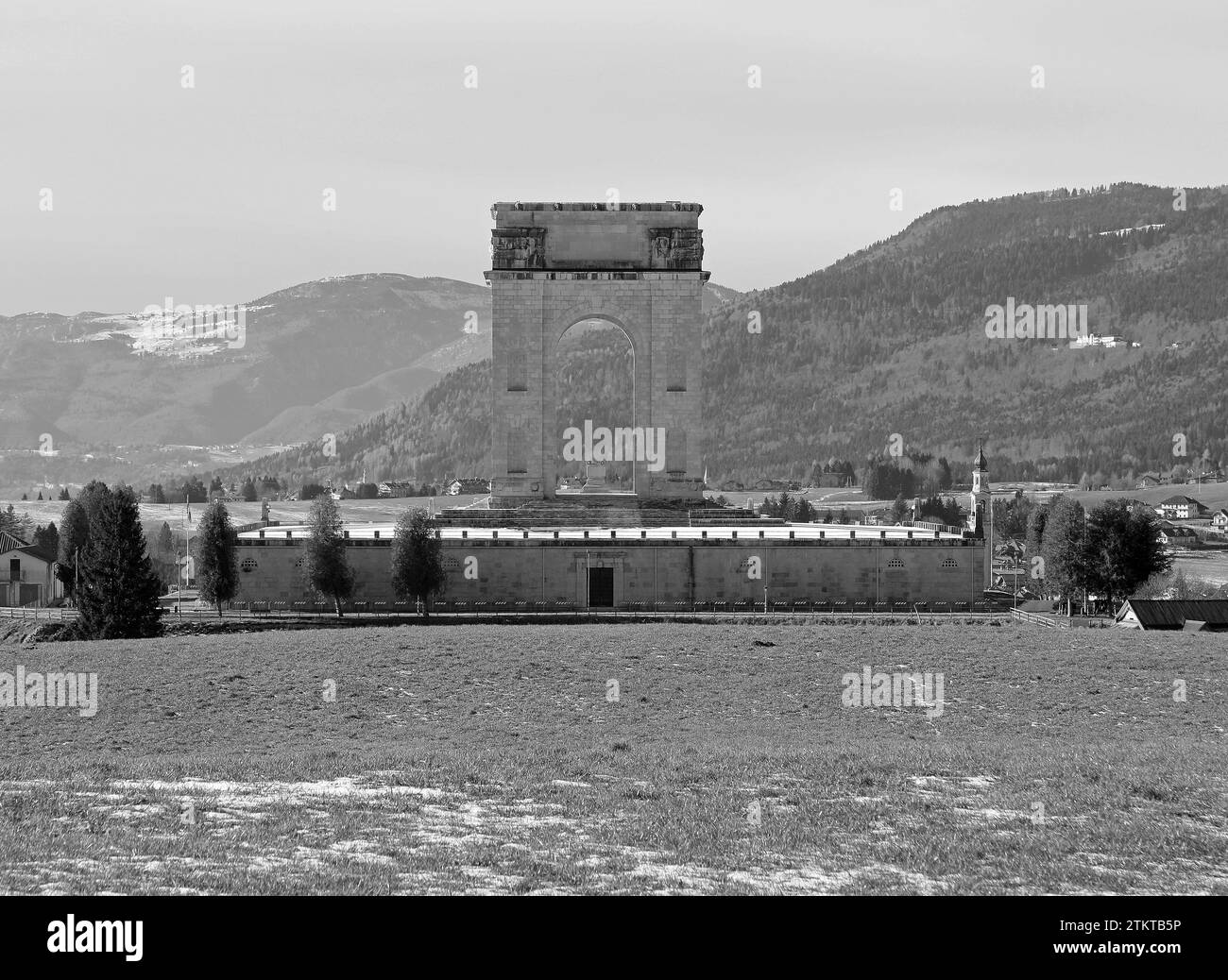 Asiago, VI, Italy - December 9, 2023: War Memorial called OSSARIO del ...