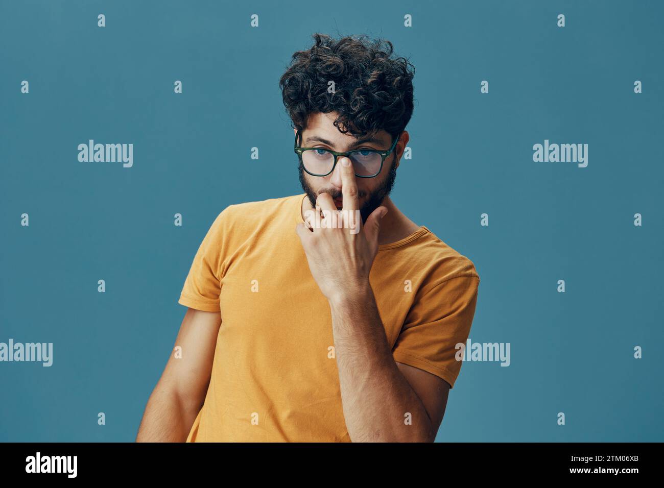 Portrait man young casual handsome background isolated person cool ...