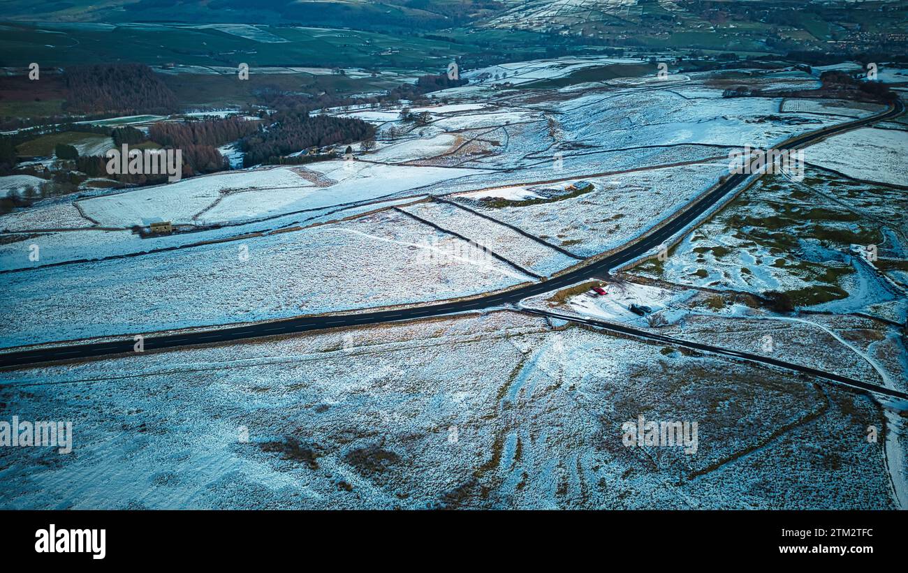 Beautiful view footage taken during the winter in Yorkshire Stock Photo ...