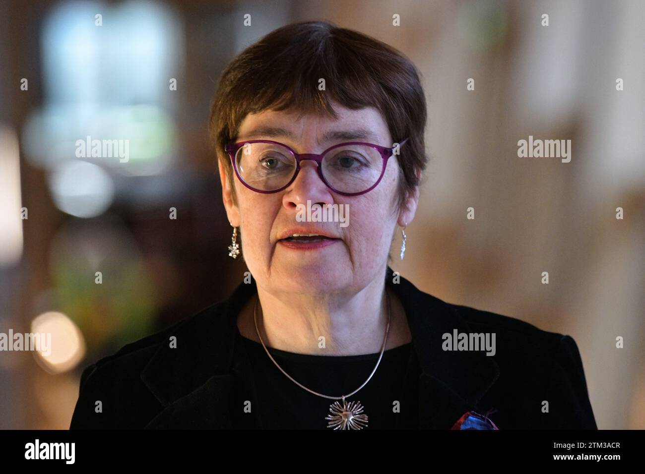 Edinburgh Scotland, UK 20 December 2023Sarah Boyack MSP at The Scottish ...