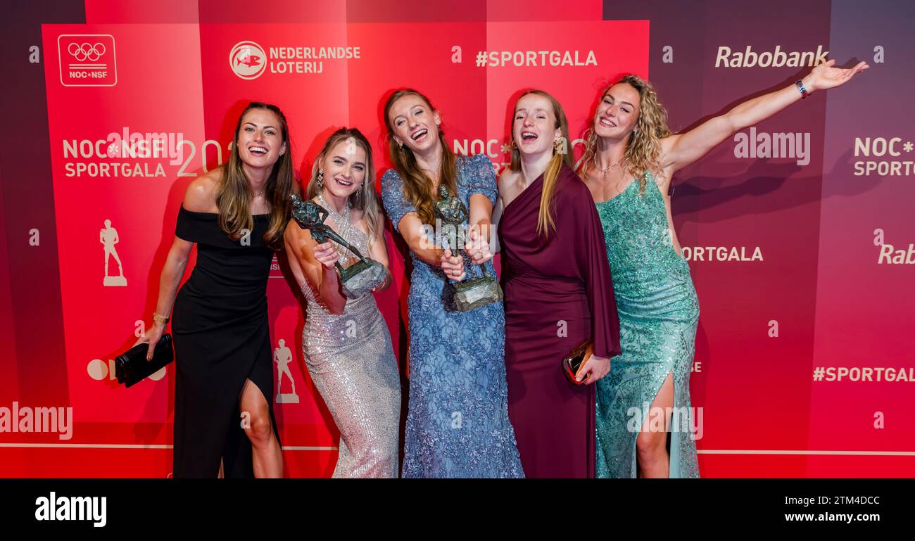UTRECHT - Femke Bol and the relay ladies during the NOC*NSF Sports Gala ...
