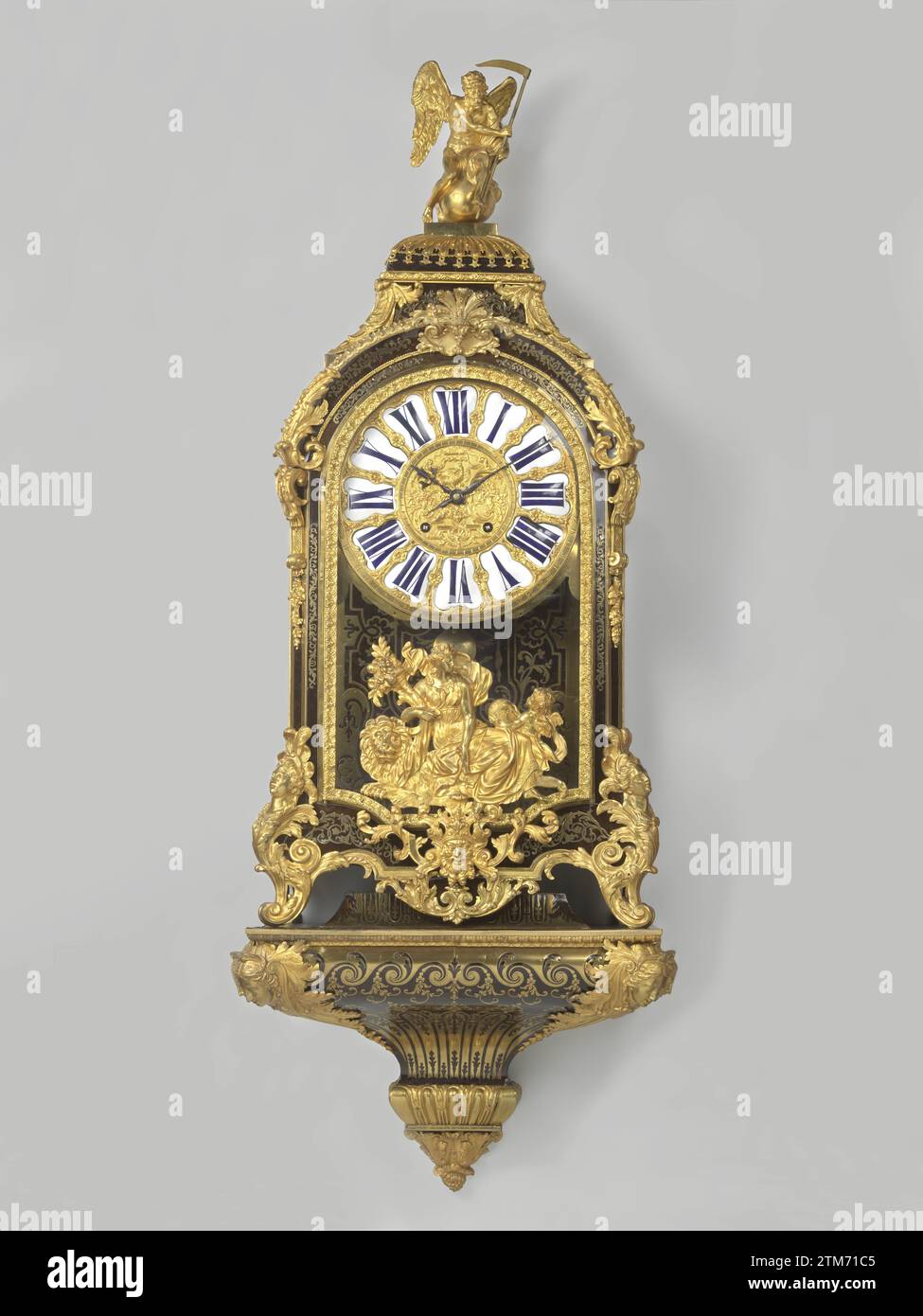 Console clock (Pendule a console), Isidore-Guillaume Champion, c. 1715 ...