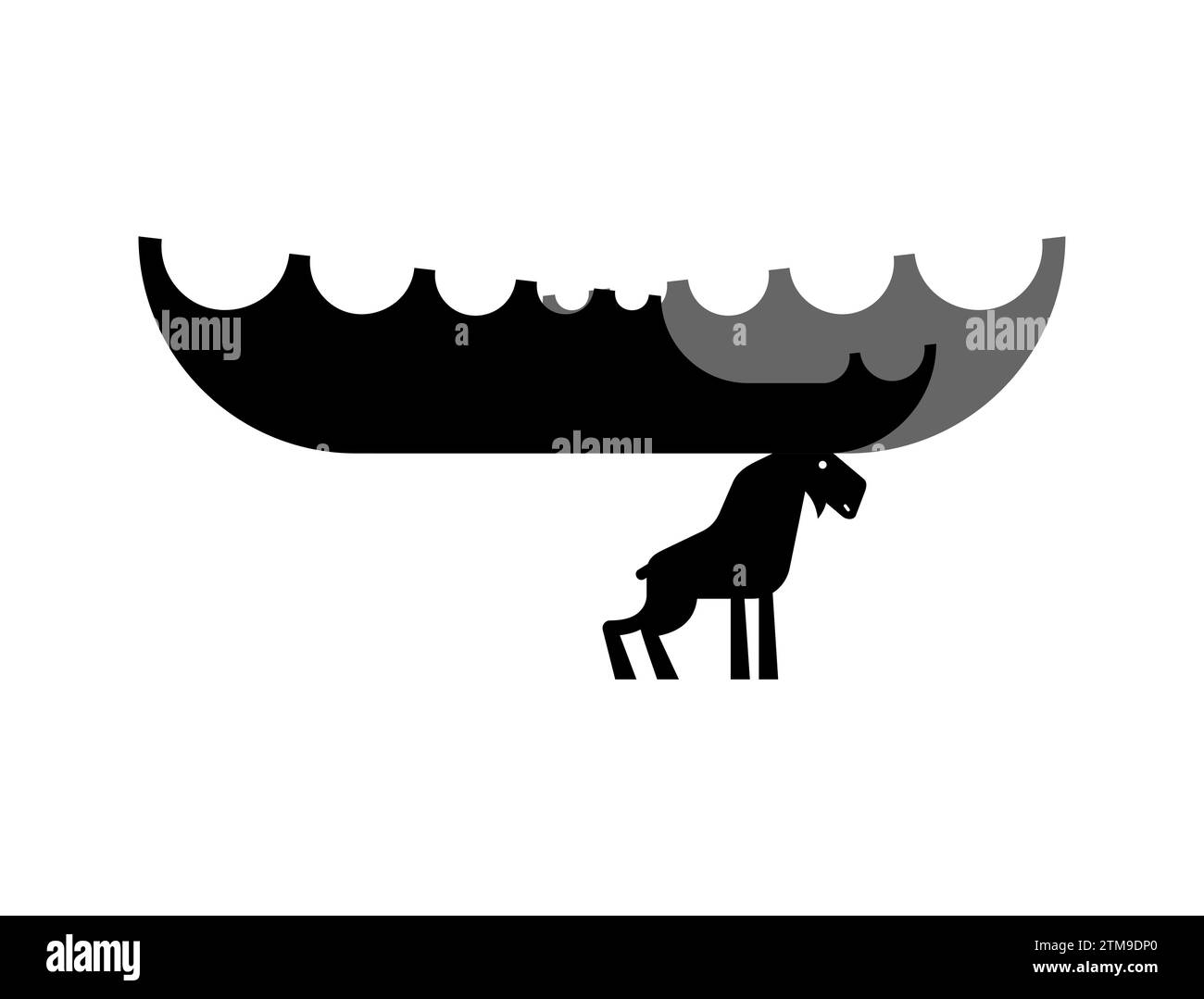 Wide horns Stock Vector Images - Alamy