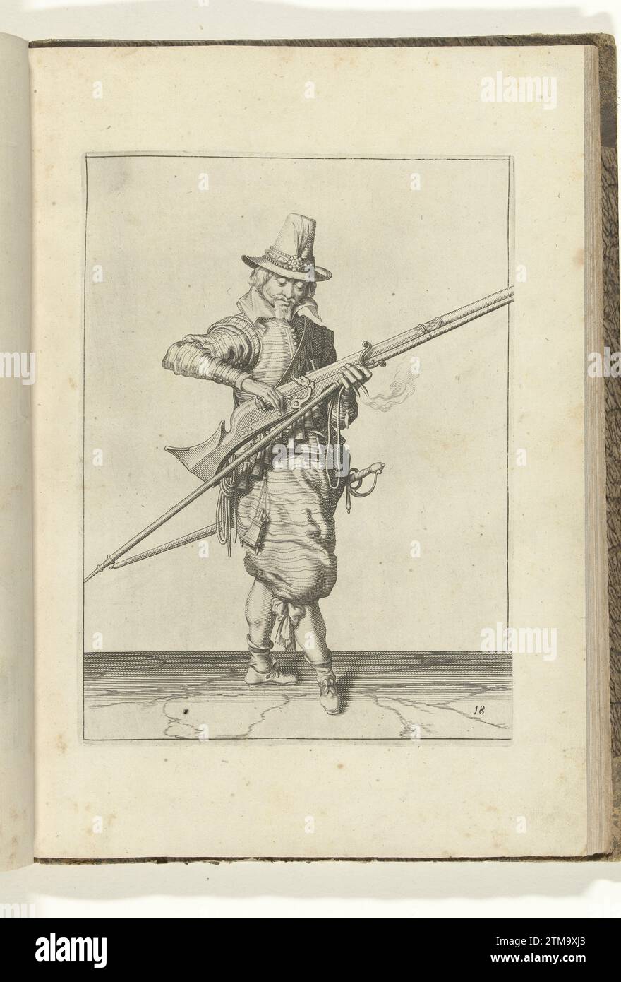 Soldier who closes the pan of his musket (no. 18), ca. 1600, 1597 ...
