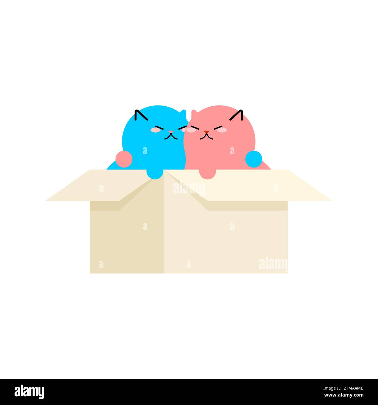 Funny cats in love Cut Out Stock Images & Pictures - Alamy