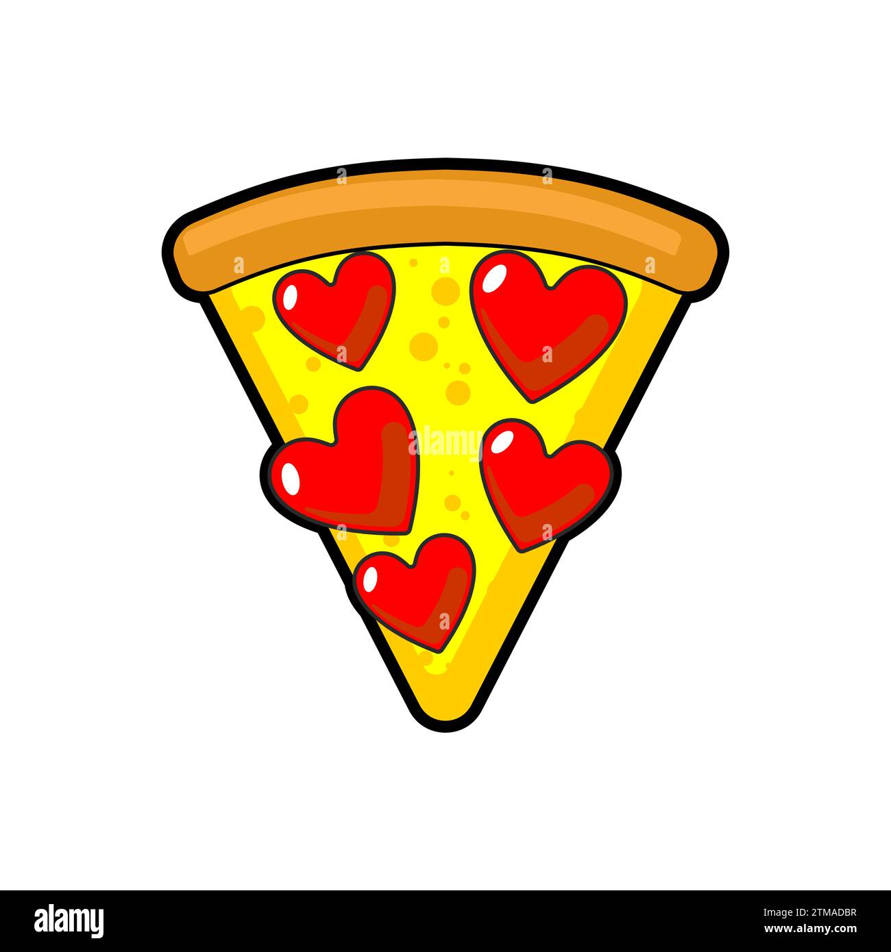Love for pizza Stock Vector Images - Alamy