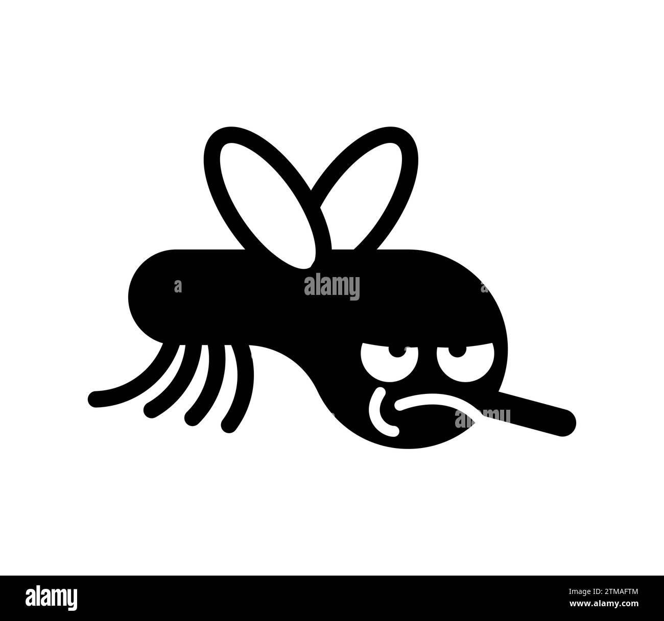 Gnat with parasite Stock Vector Images - Alamy