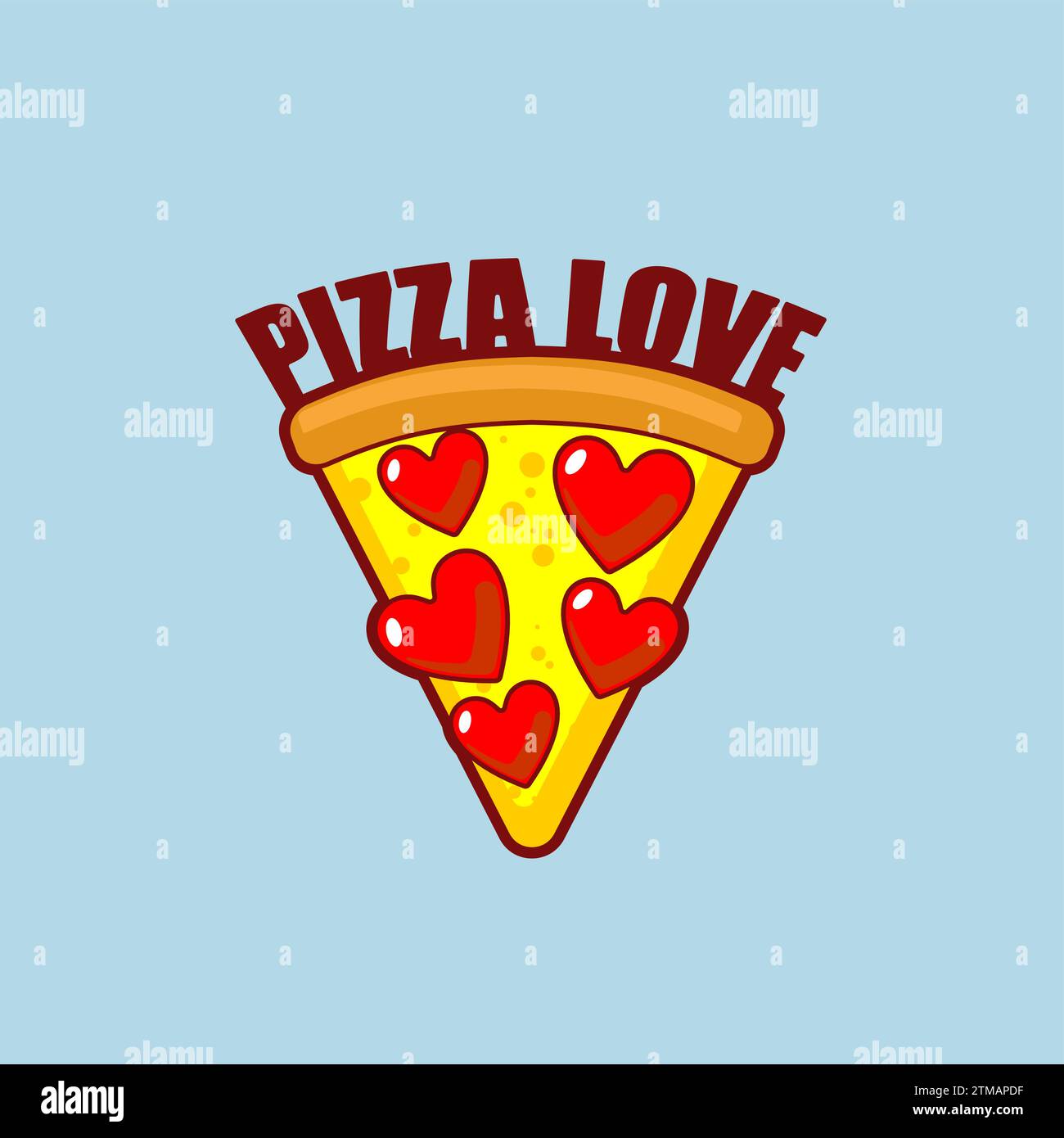 White pizza symbol icon concept Stock Vector Images - Alamy