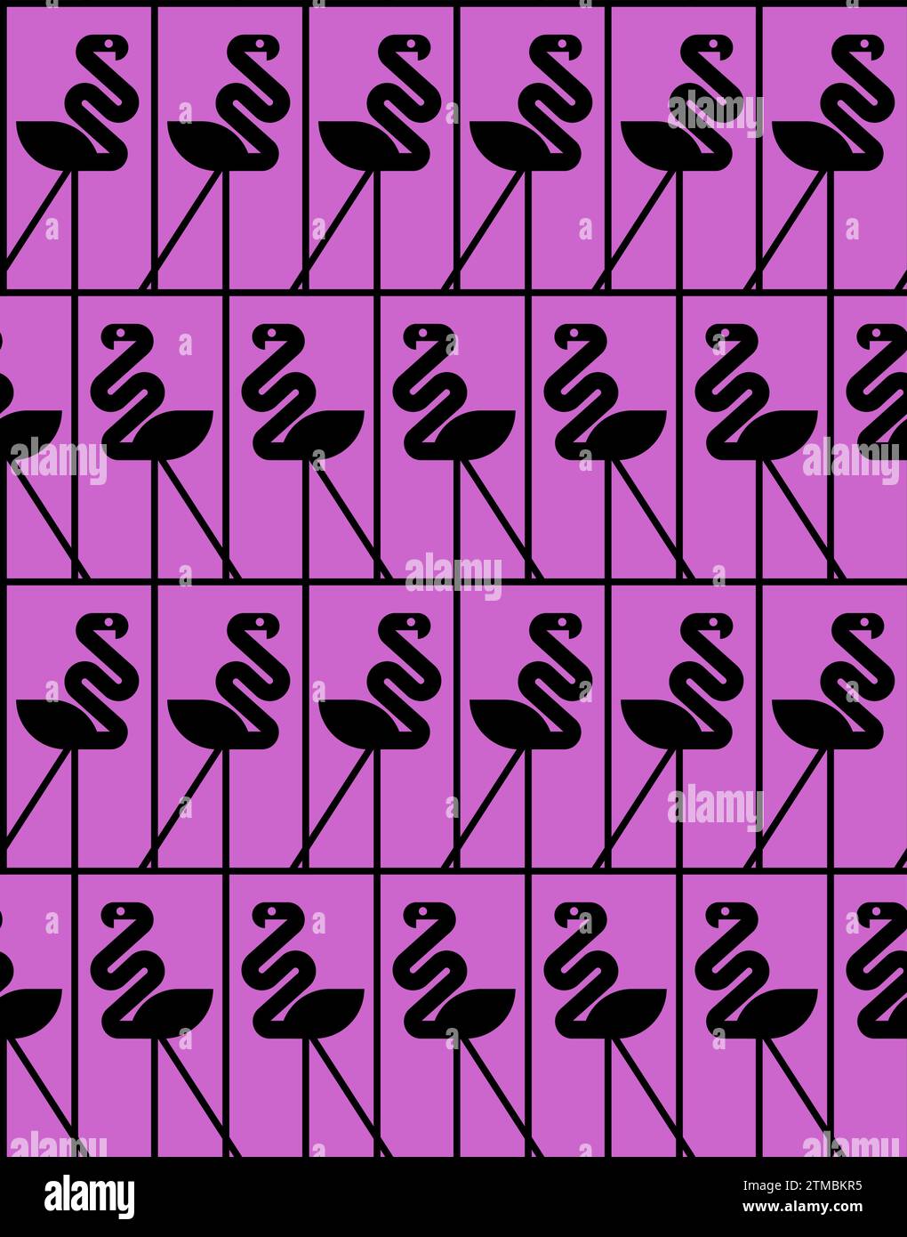 Pink flamingo Pattern seamless. Bird on long legs Background. Kids ...