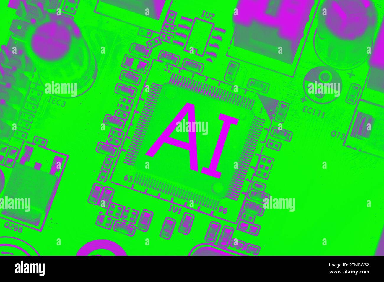 Pink circuit board hi-res stock photography and images - Alamy