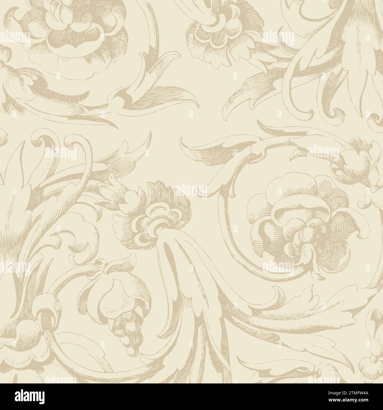 Historical floral pattern background design Stock Vector Image & Art ...