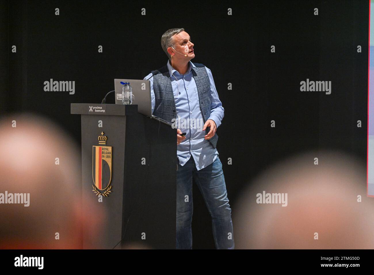Tubize, Belgium. 20th Dec, 2023. Hoofd Jeugdopleiding R.Antwerp FC Steven Smet pictured during ...