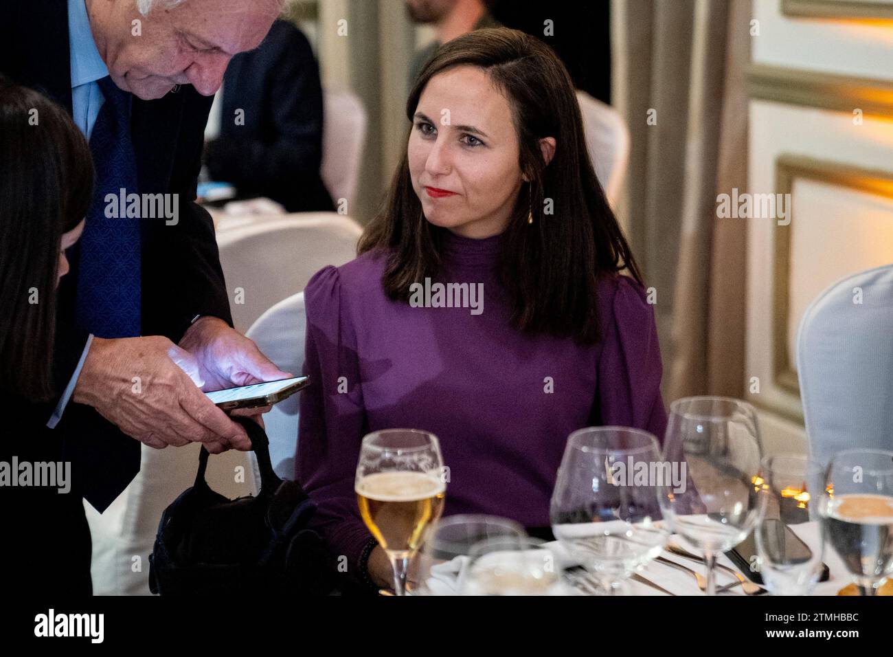 The Secretary General of Podemos, Ione Belarra, during the gala ...