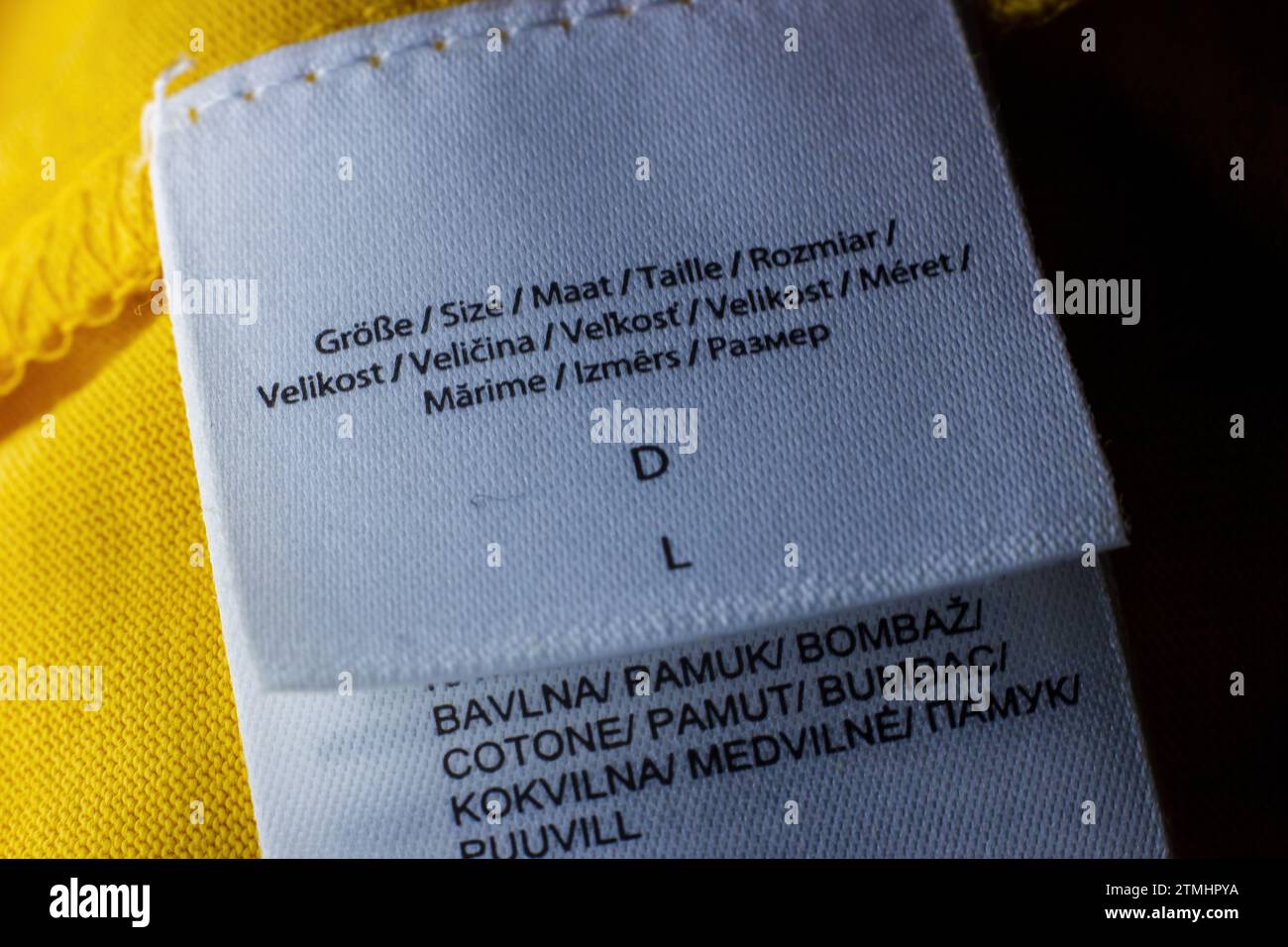 Polyester care label hi-res stock photography and images - Alamy