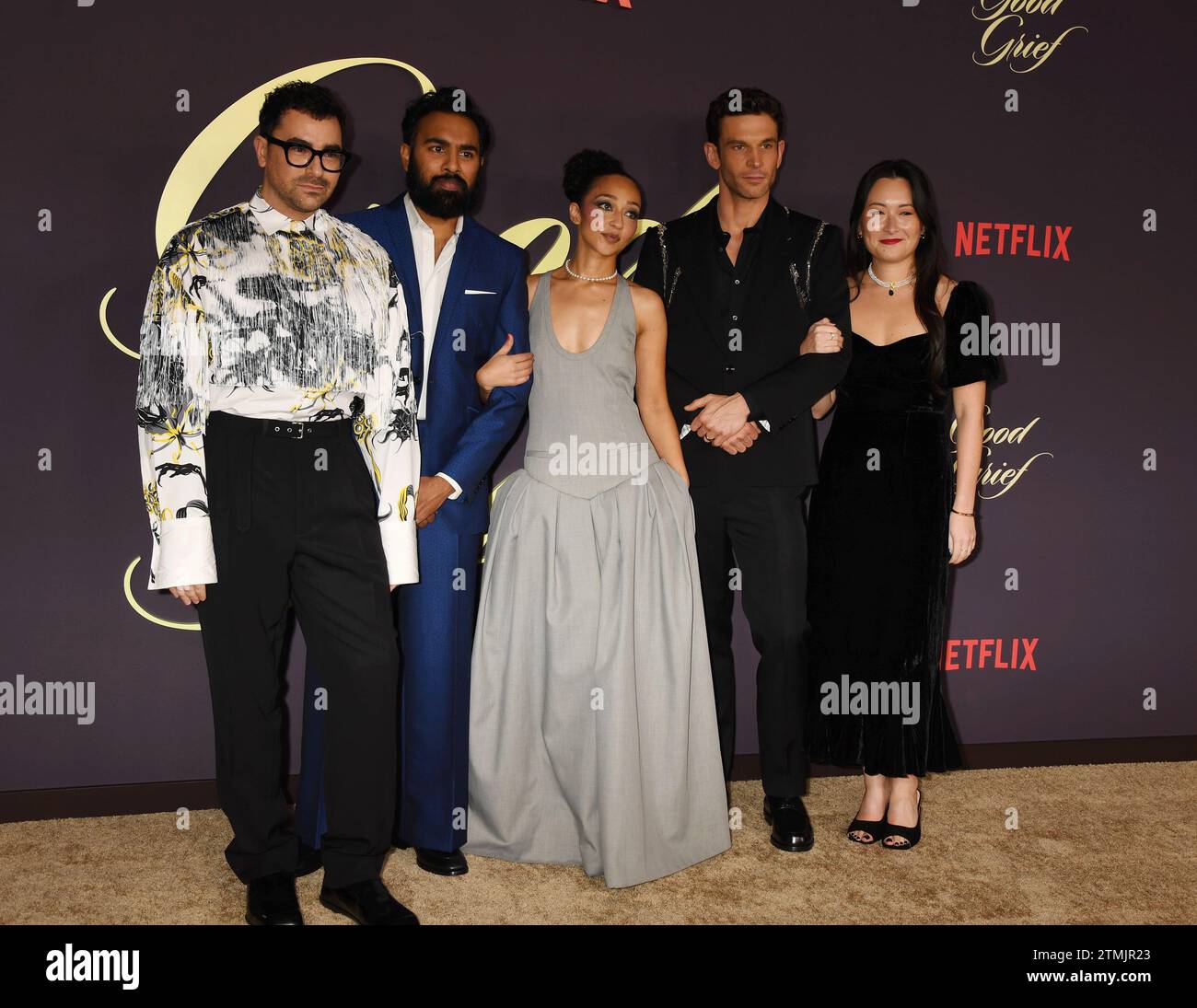Los Angeles, California, USA. 19th Dec, 2023. (L-R) Dan Levy, Himesh ...