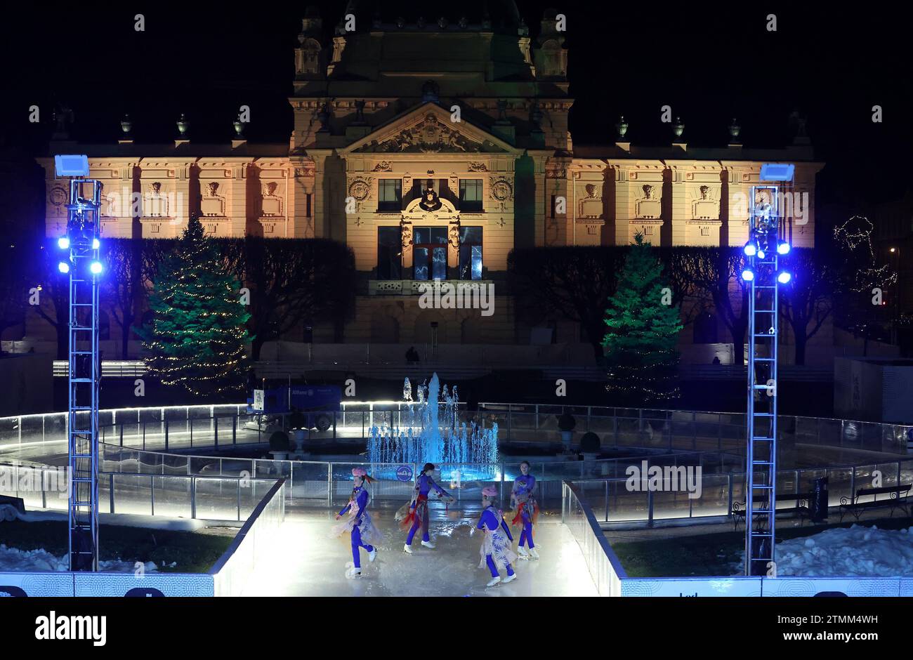 Zagreb, Croatia. 20th Dec, 2023. Ice skating show 'Moj Zagreb tak imam ...