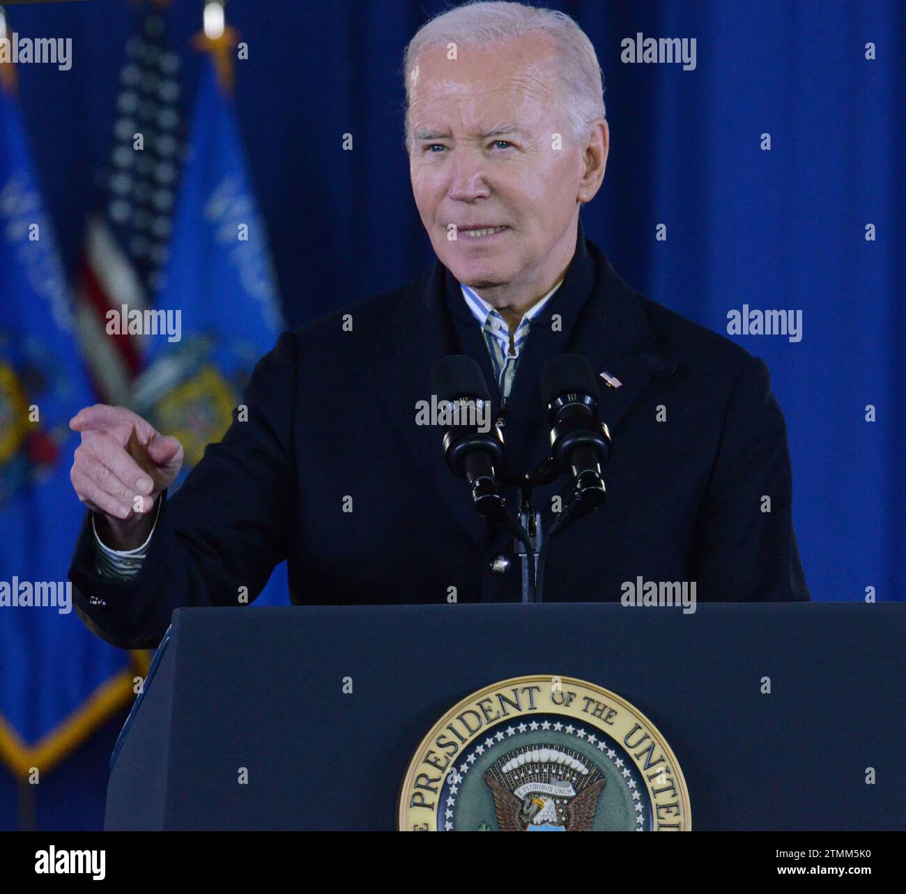 Milwaukee, Wisconsin, USA. 20th Dec, 2023. PRESIDENT JOE BIDEN speaks ...