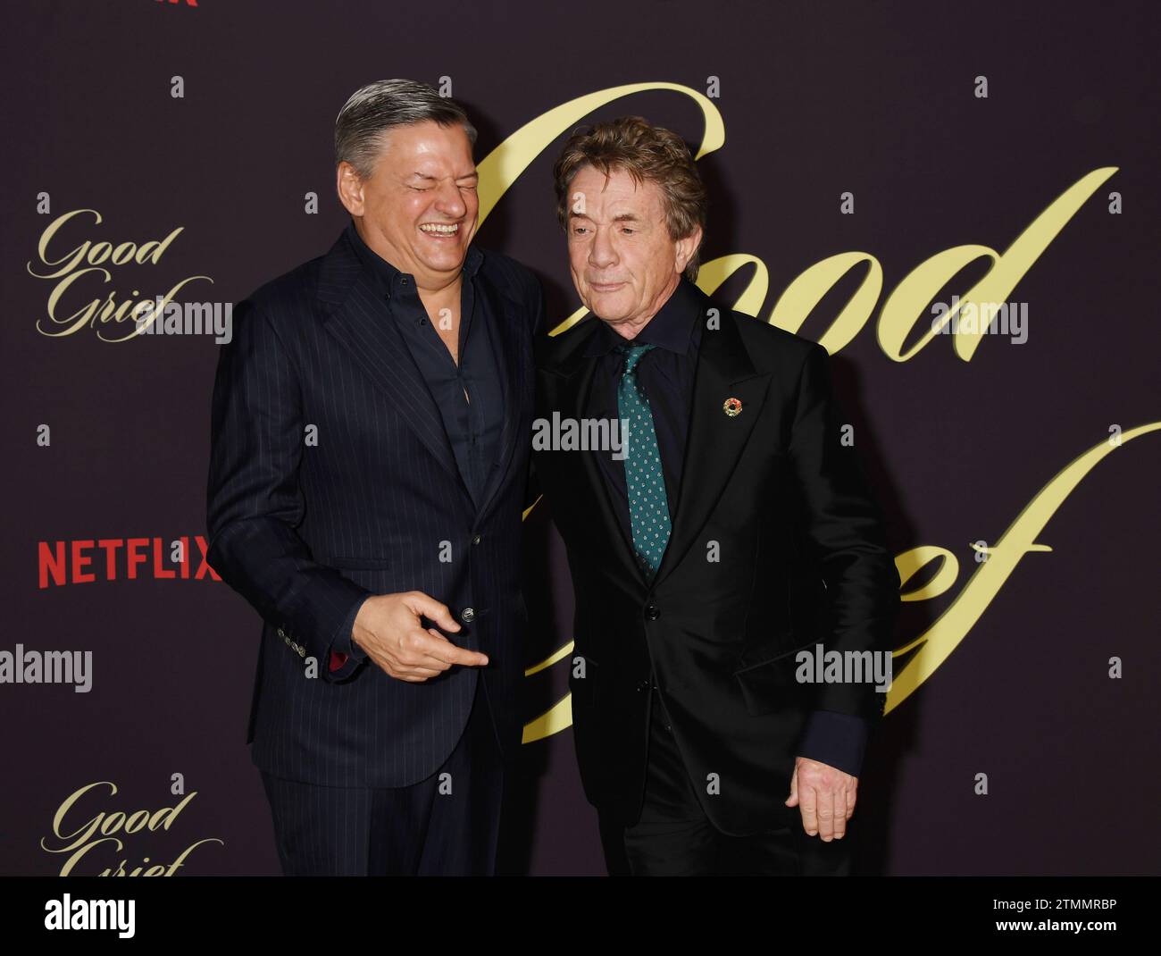 Los Angeles, California, USA. 19th Dec, 2023. (L-R) Ted Sarandos, Co-CEO of Netflix and Martin ...