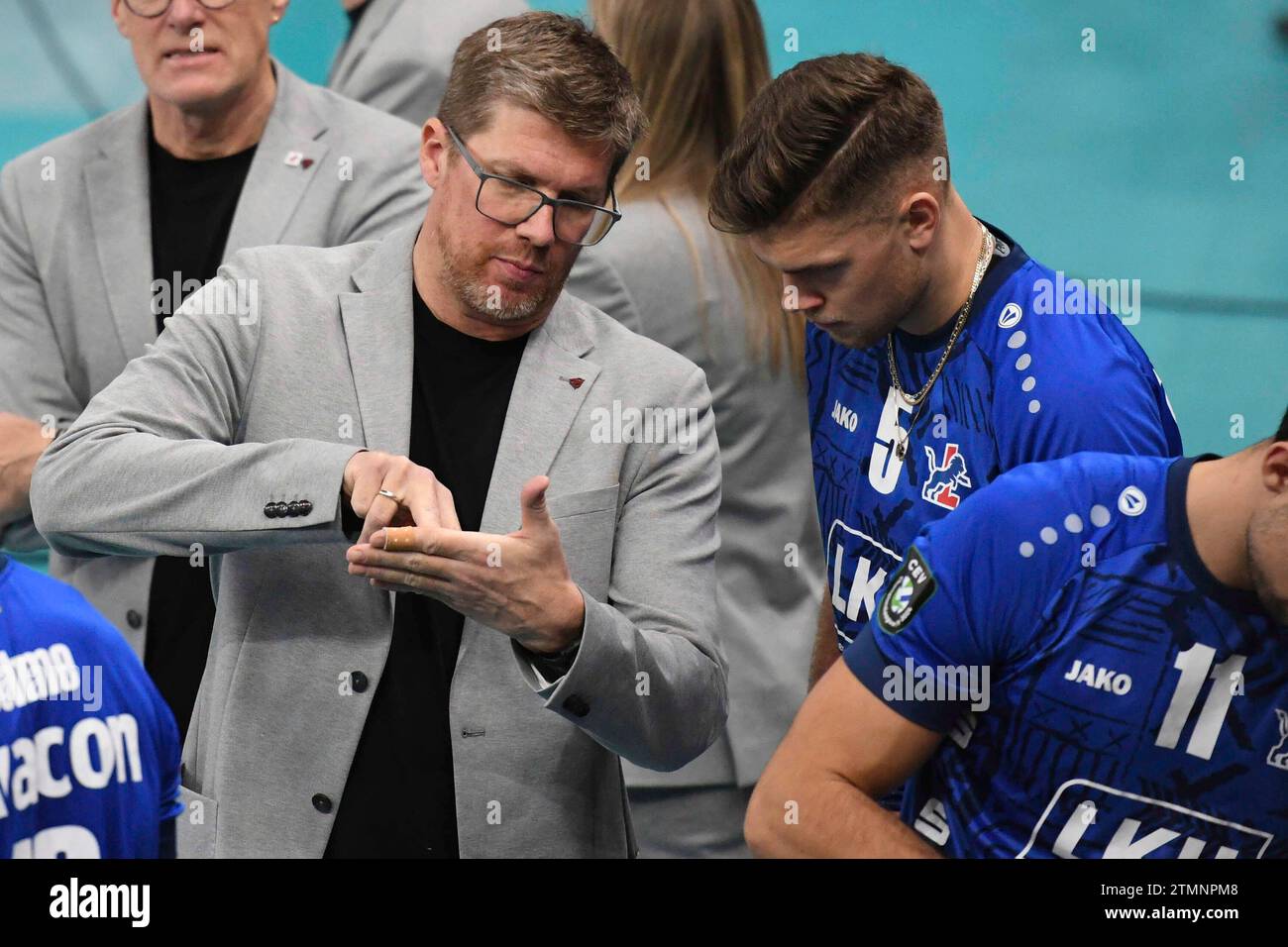 20.12.2023, LKH Arena, Lueneburg, GER; CEV Champions League, SVG Lueneburg vs Guaguas Las Palmas ...