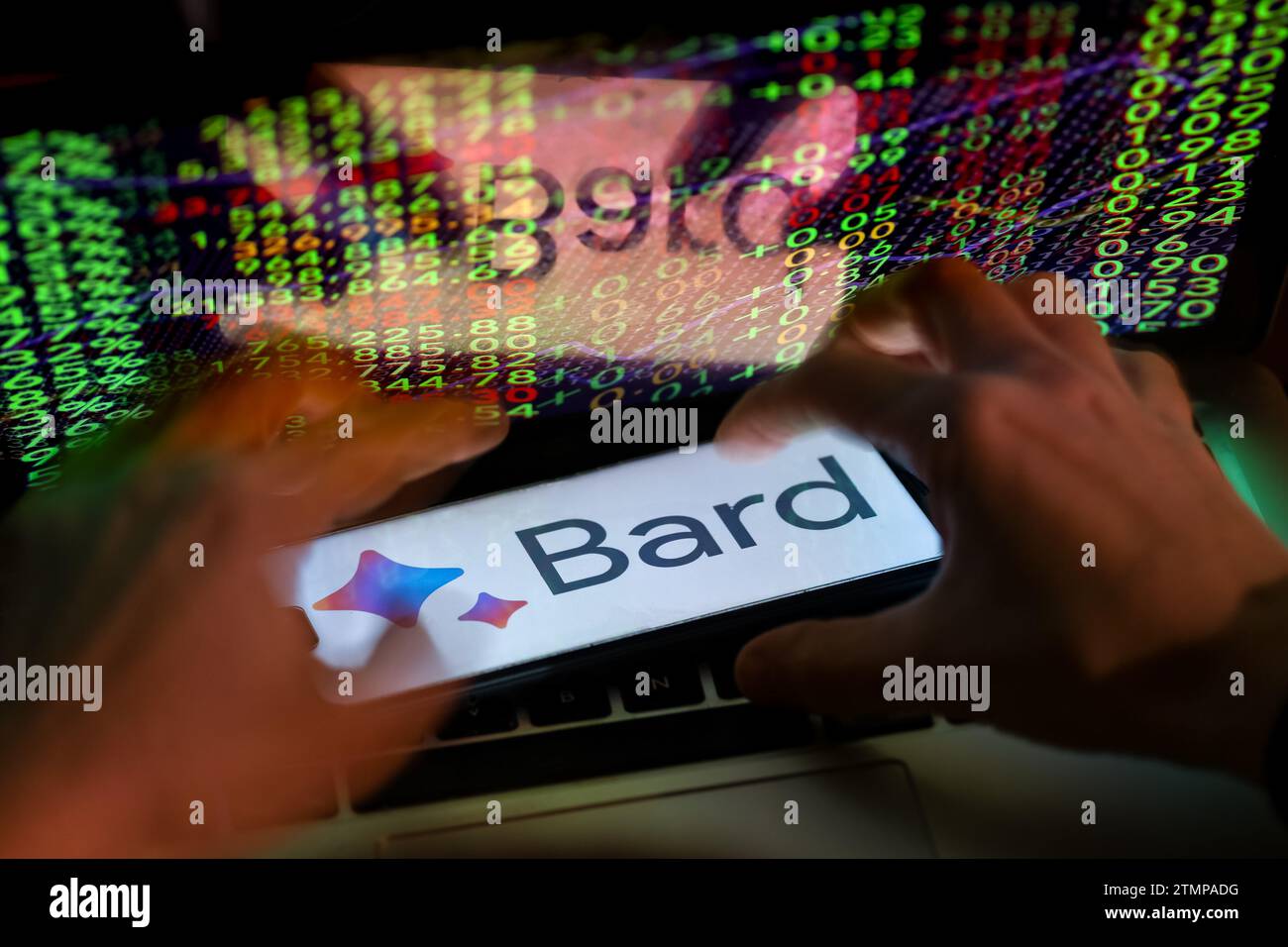 Krakow, Poland, 20th December 2023. This illustration photograph ...