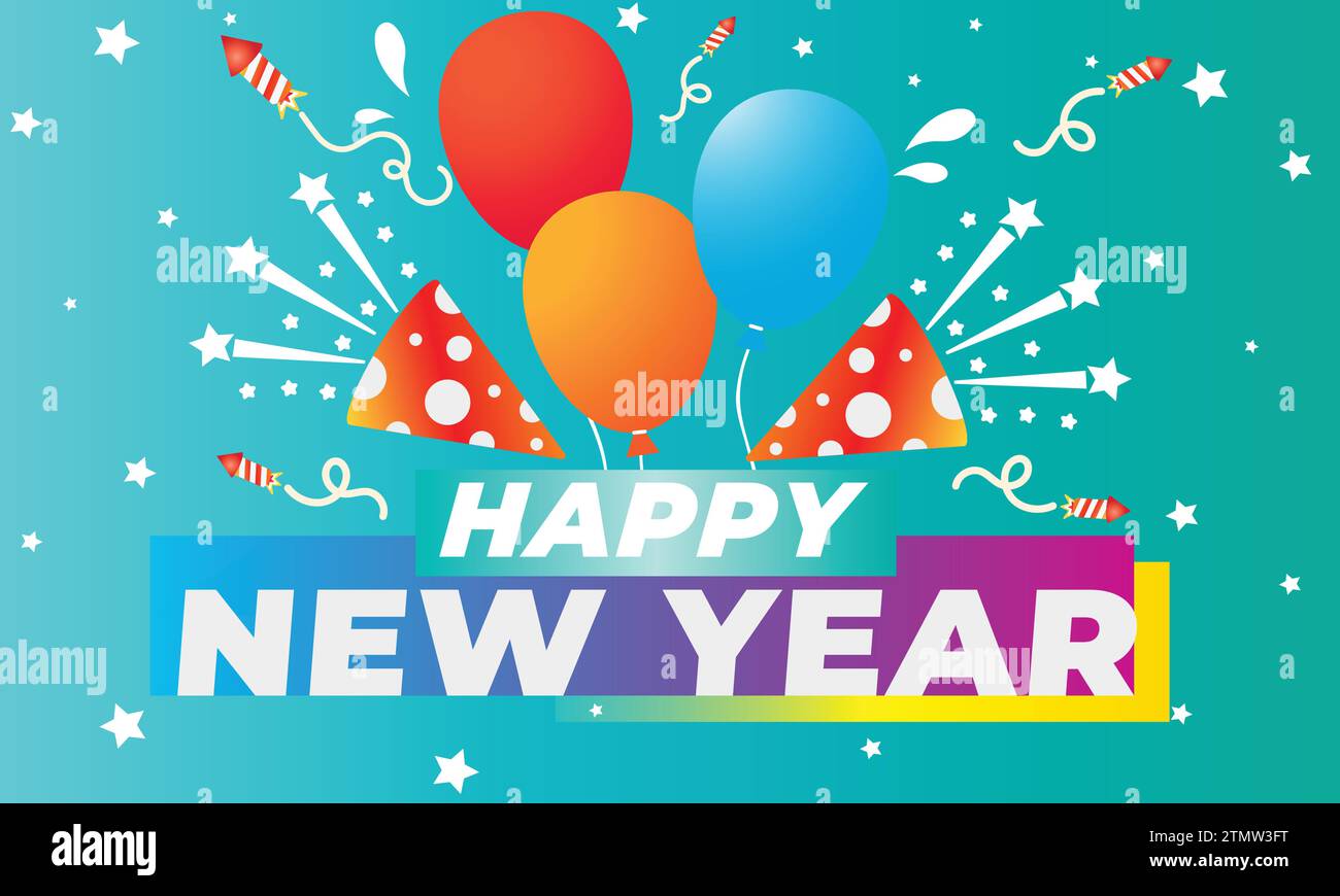 Modern 2025 new year Stock Vector Images - Alamy