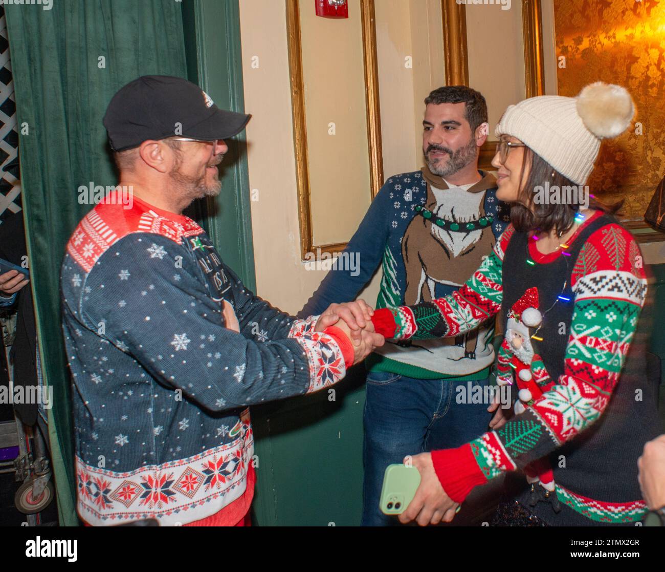 Phoenixville, United States. 20th Dec, 2023. Casey poses with fans ...