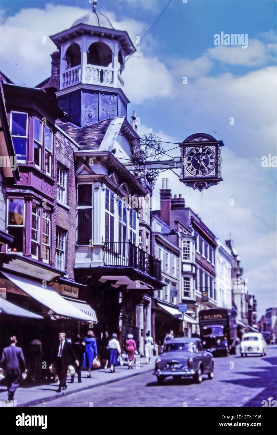 England, Guildford, Surrey, England 1970s, High Street Guildford ...