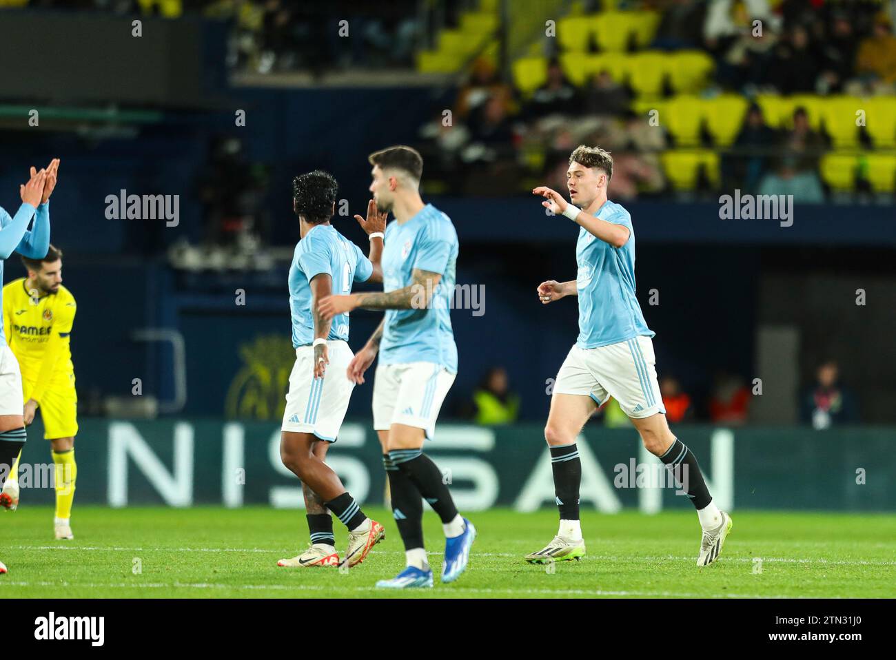 Jorgen Strand Larsen of Celta de Vigo celebrates a goal during the ...