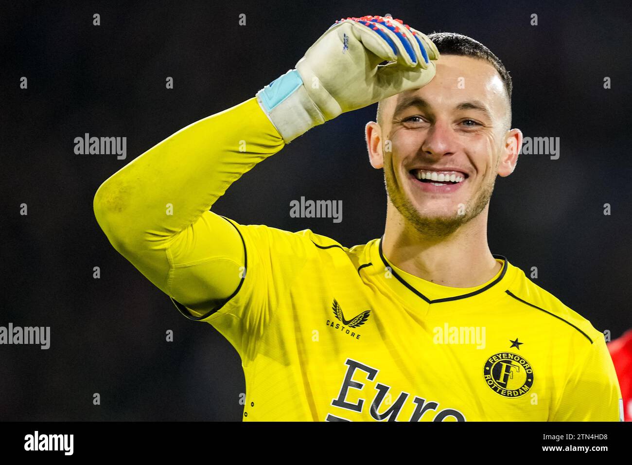 Rotterdam, Netherlands. 20th Dec, 2023. Rotterdam - Feyenoord keeper ...