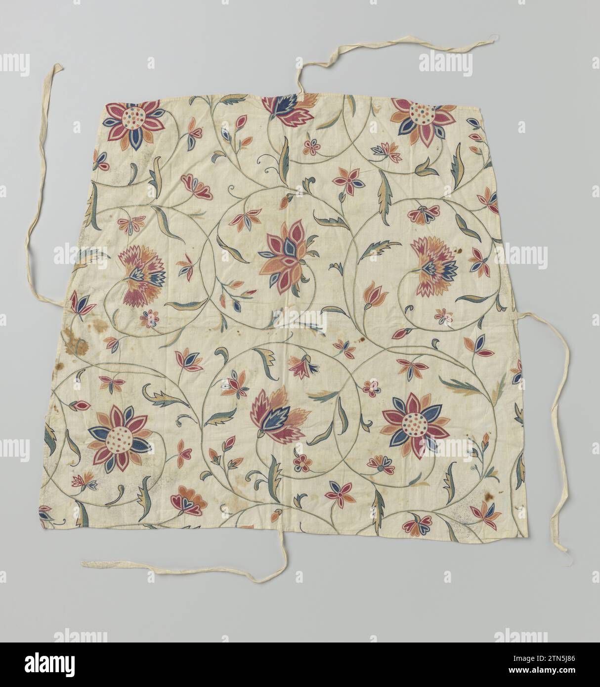 Fragment of a bedspread of Eastern textile with embroidery ,, c. 1690 ...