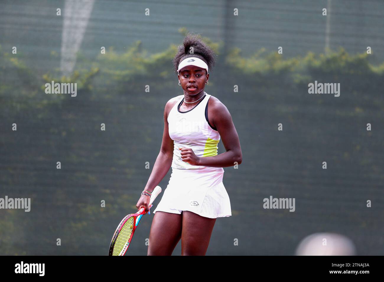 NAIROBI, KENYA - 19; Angella Okutoyi of Kenya during ITF Women (W25 ...