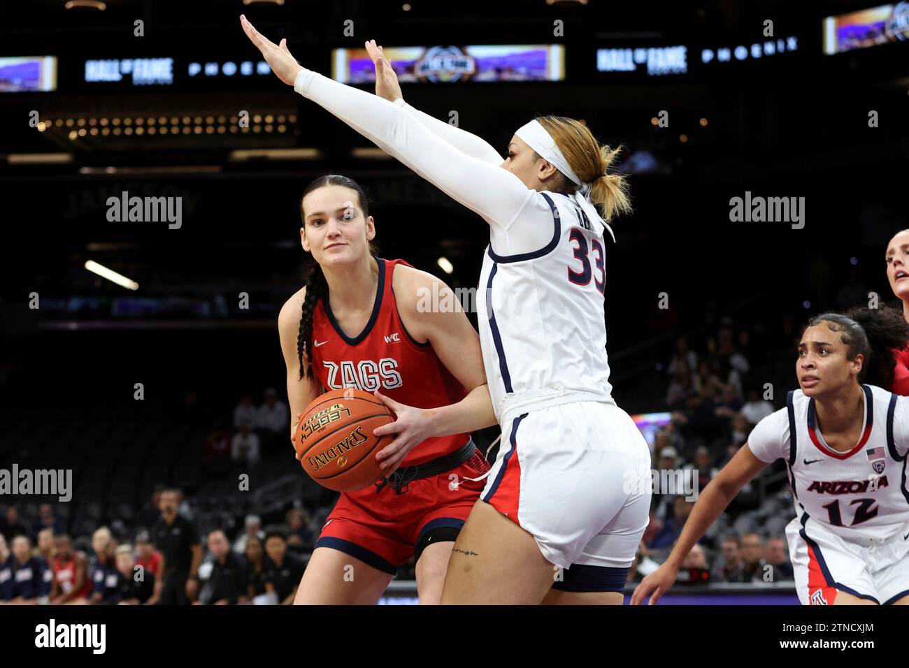 PHOENIX, AZ - DECEMBER 20: Gonzaga Bulldogs forward Maud Huijbens (5 ...