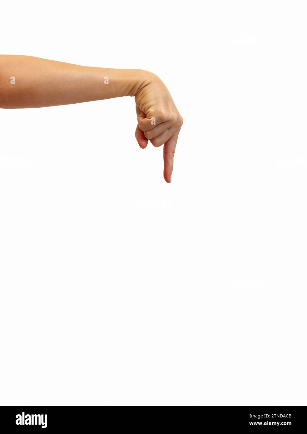 Person pointing down hi-res stock photography and images - Alamy