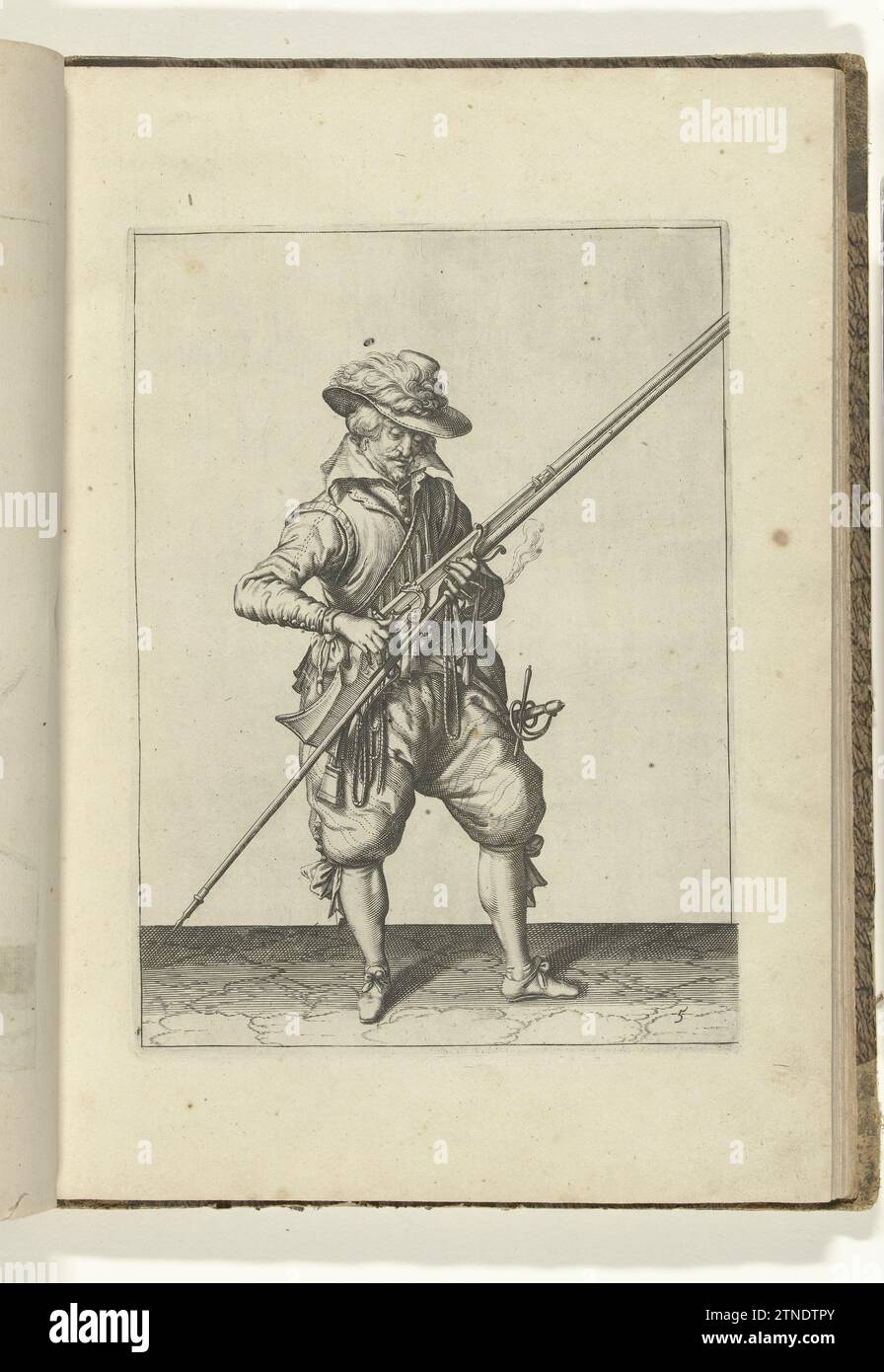 Soldier who holds his musket with his left hand on his right side (no ...