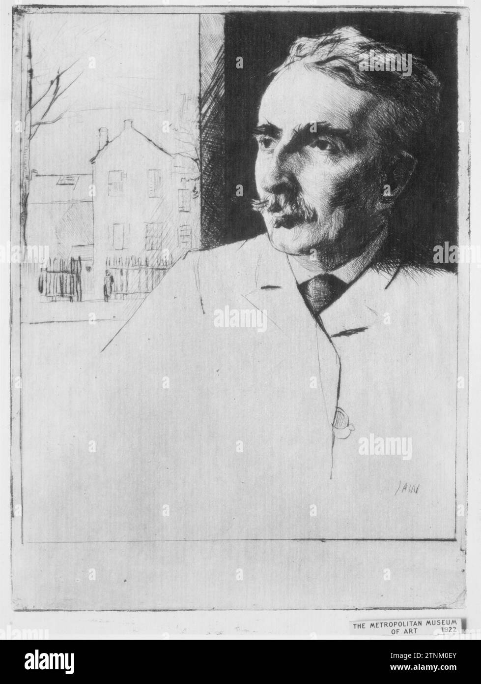 Portrait of John F. Weir 1918 by Julian Alden Weir Stock Photo - Alamy