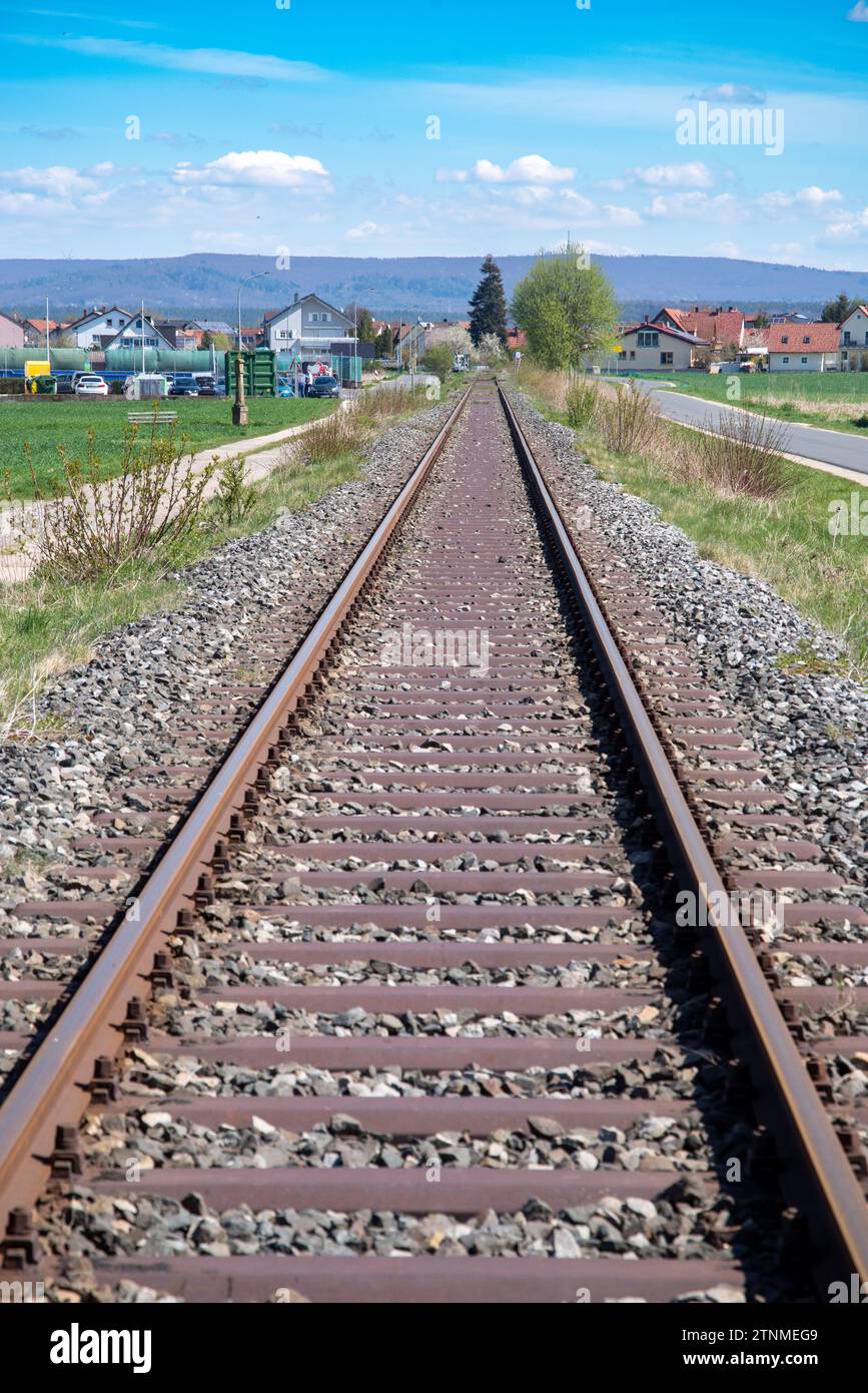 Train track 3d hi-res stock photography and images - Alamy