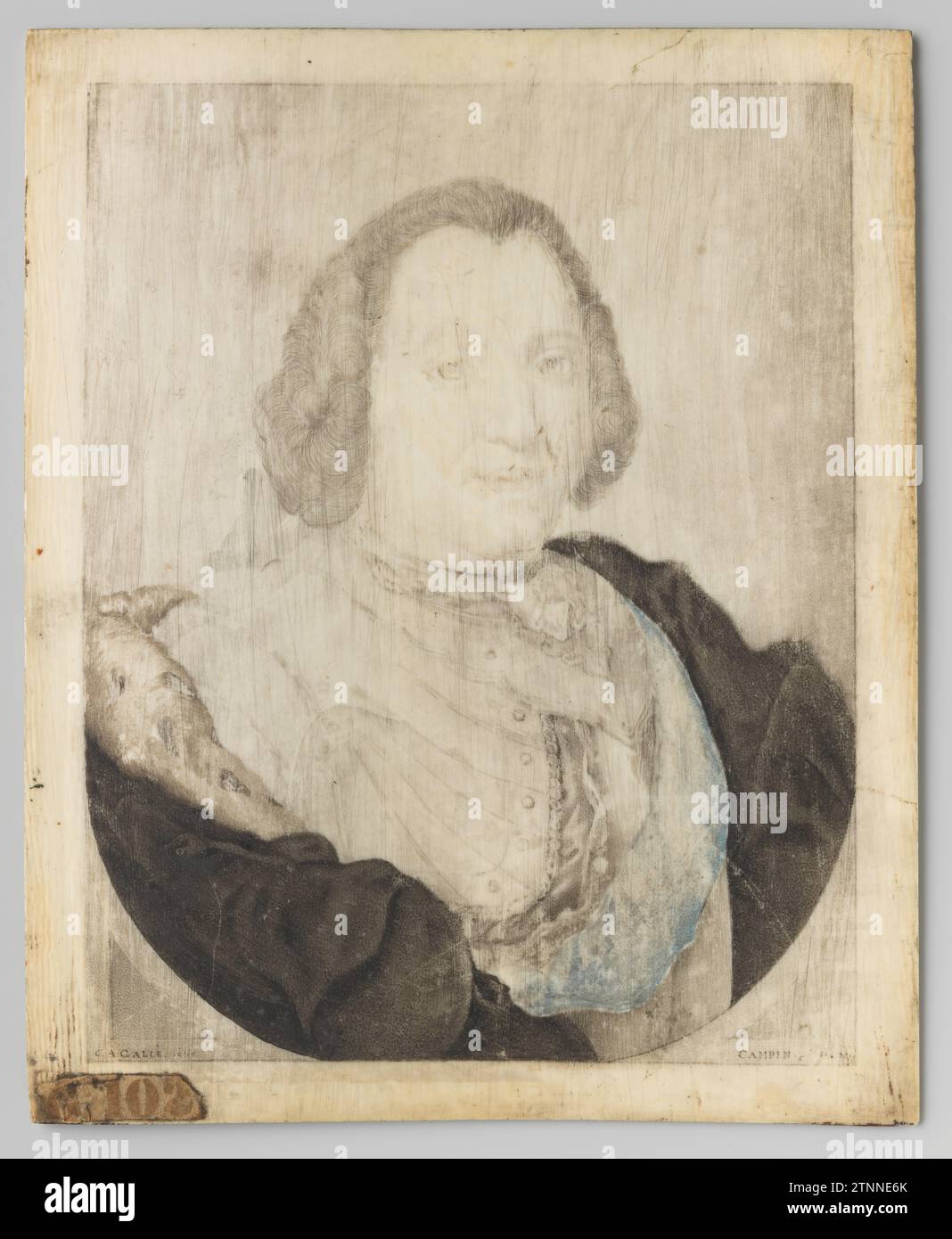 Engraving on ivory. Portrait of a man., C. 1700 - c. 1800 ivory ...